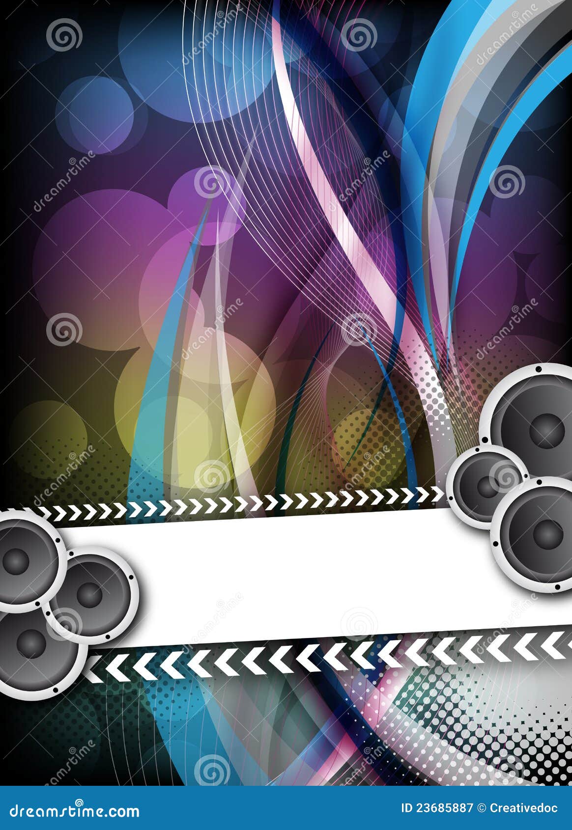 Abstract Colorful Party Design Stock Vector - Illustration of flyer ...