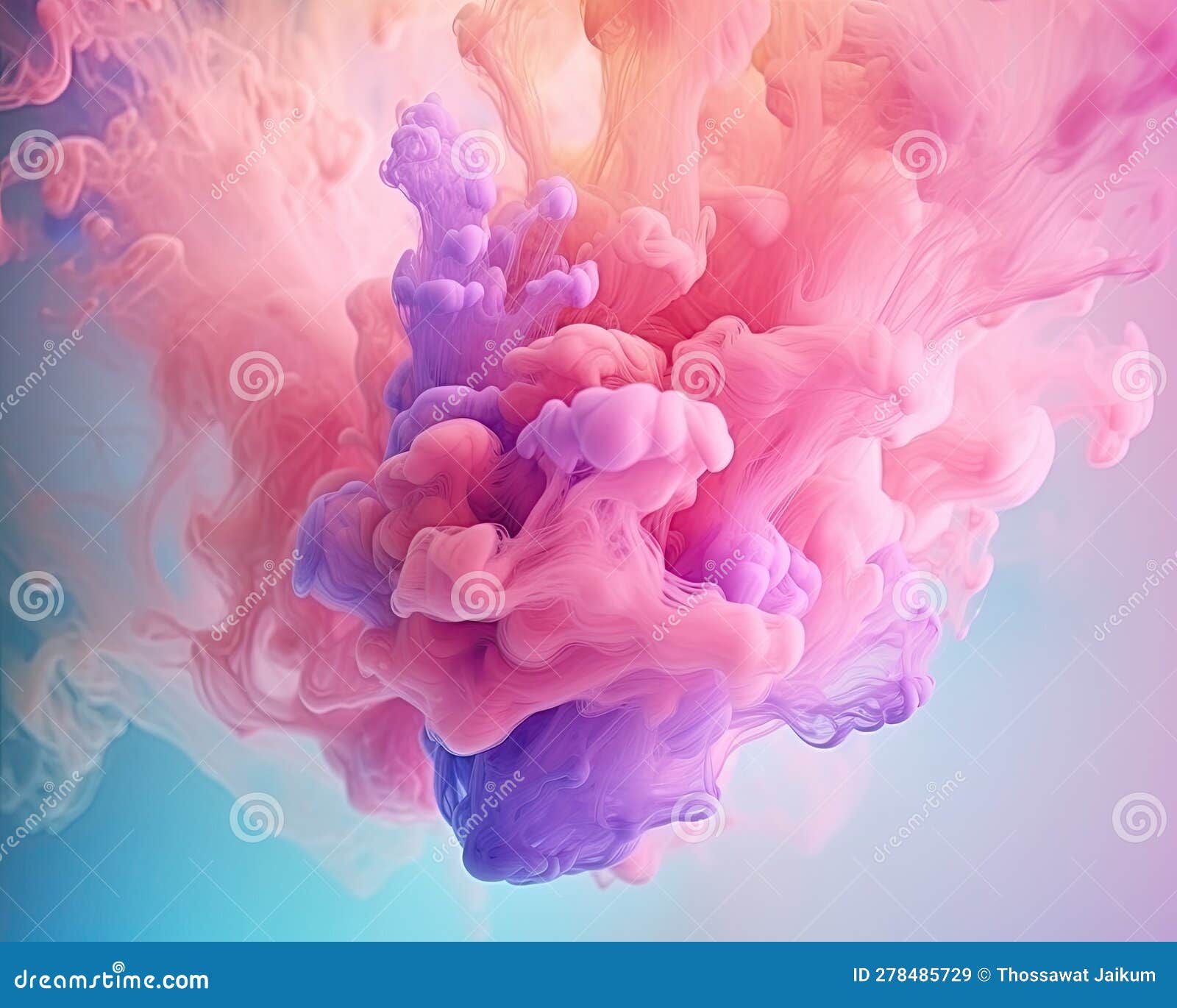 Abstract Colorful Pastel Color Cloud Background Stock Illustration ...