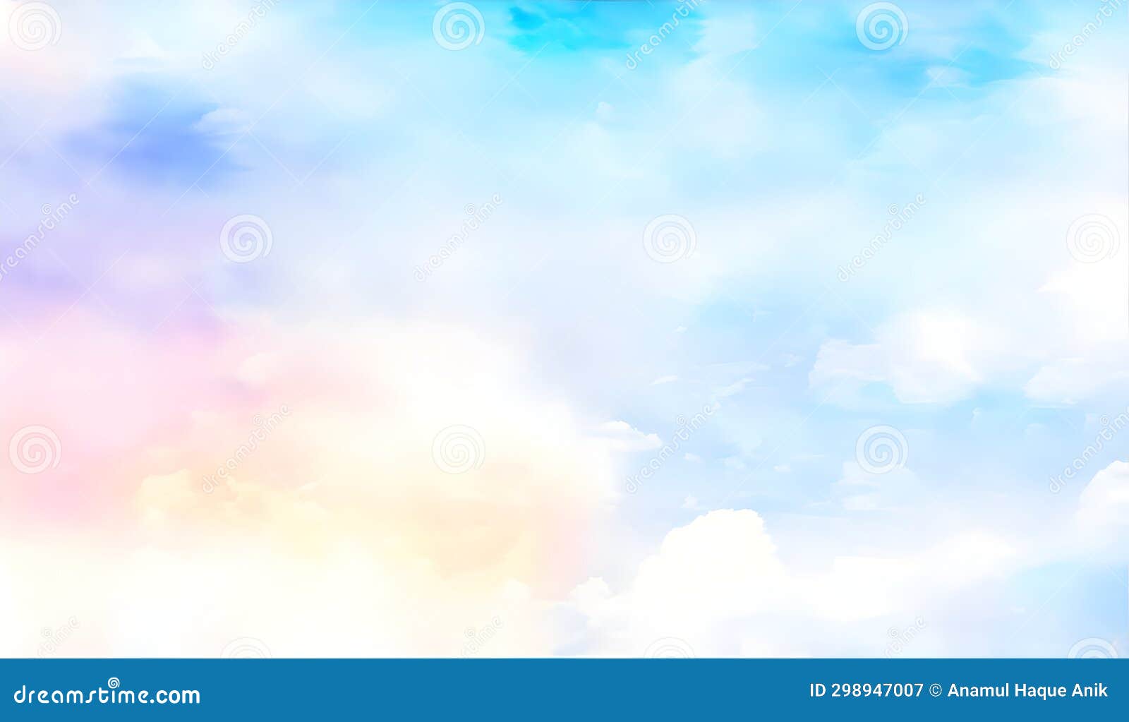 Abstract Colorful Pastel Gradient Background with Beautiful Soft Cloud ...