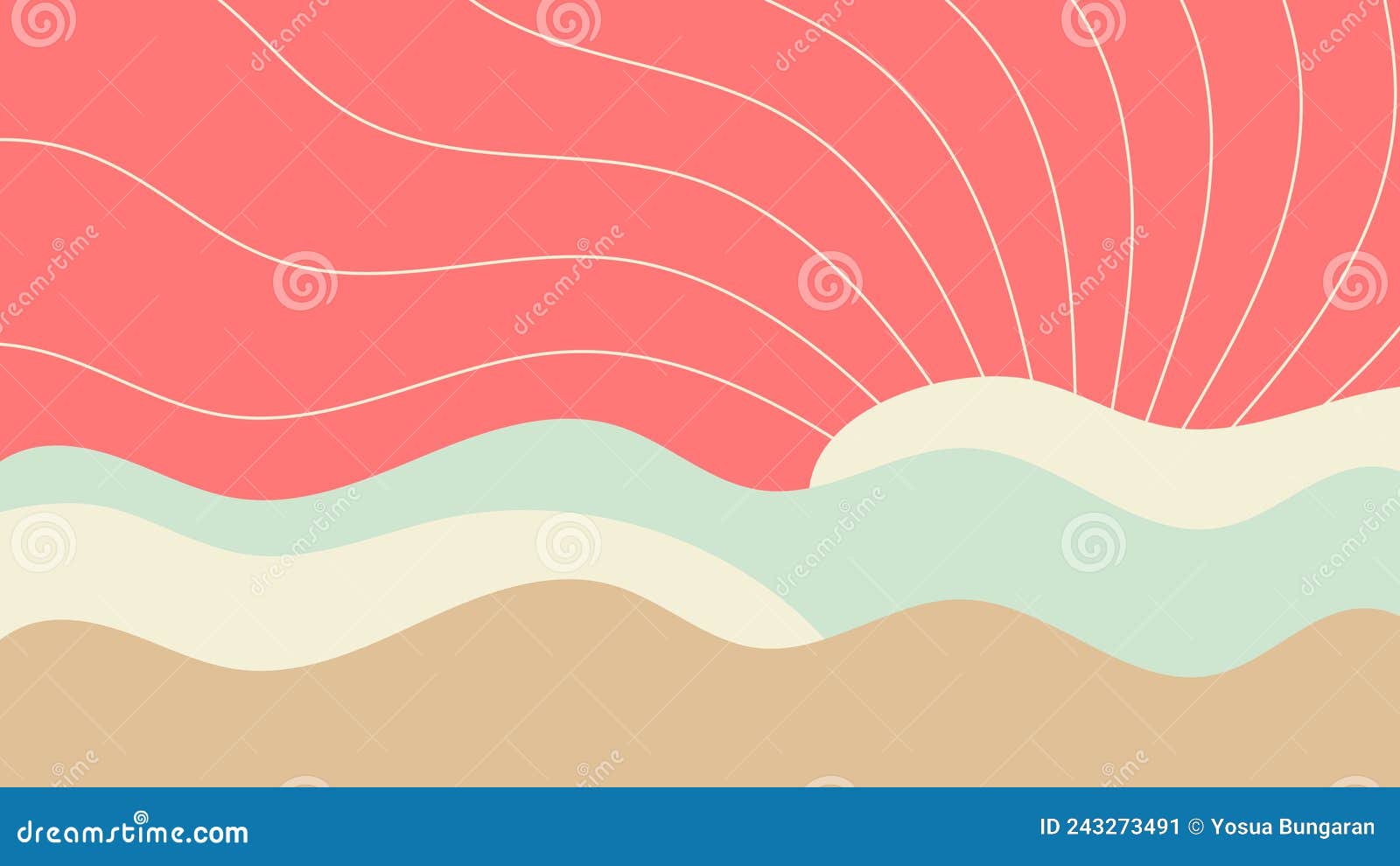Abstract Colorful Pastel Wave Background Stock Vector - Illustration of ...