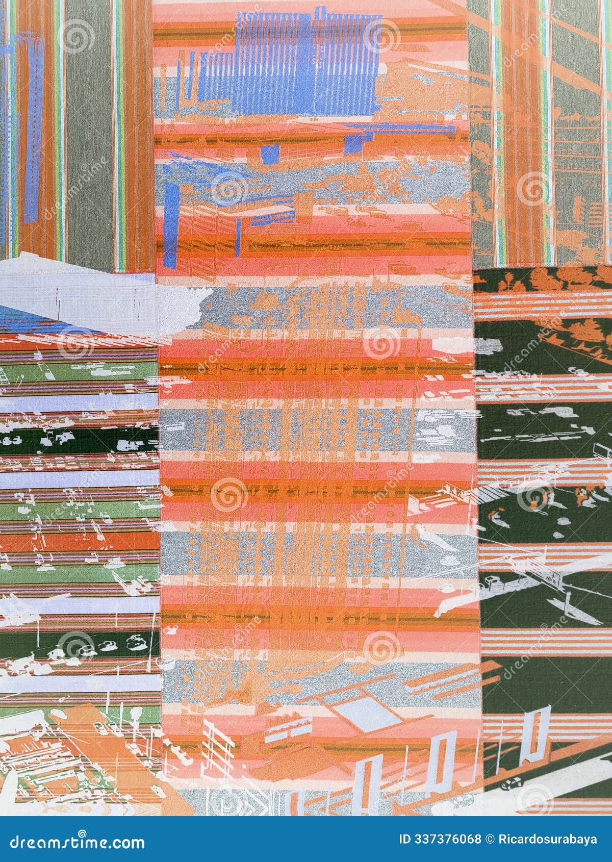 Abstract Colorful Pattern Design on Textured Carpet Background Stock ...