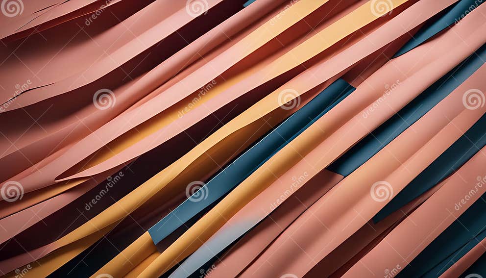Abstract Colorful Pattern of Intertwined Paper Strips Stock ...