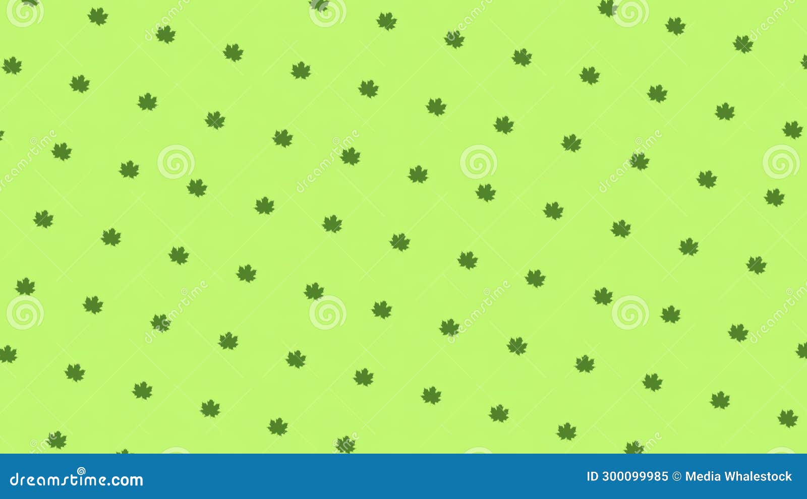 Abstract Colorful Pattern of Small Green Leaves Rotating and Moving Up ...