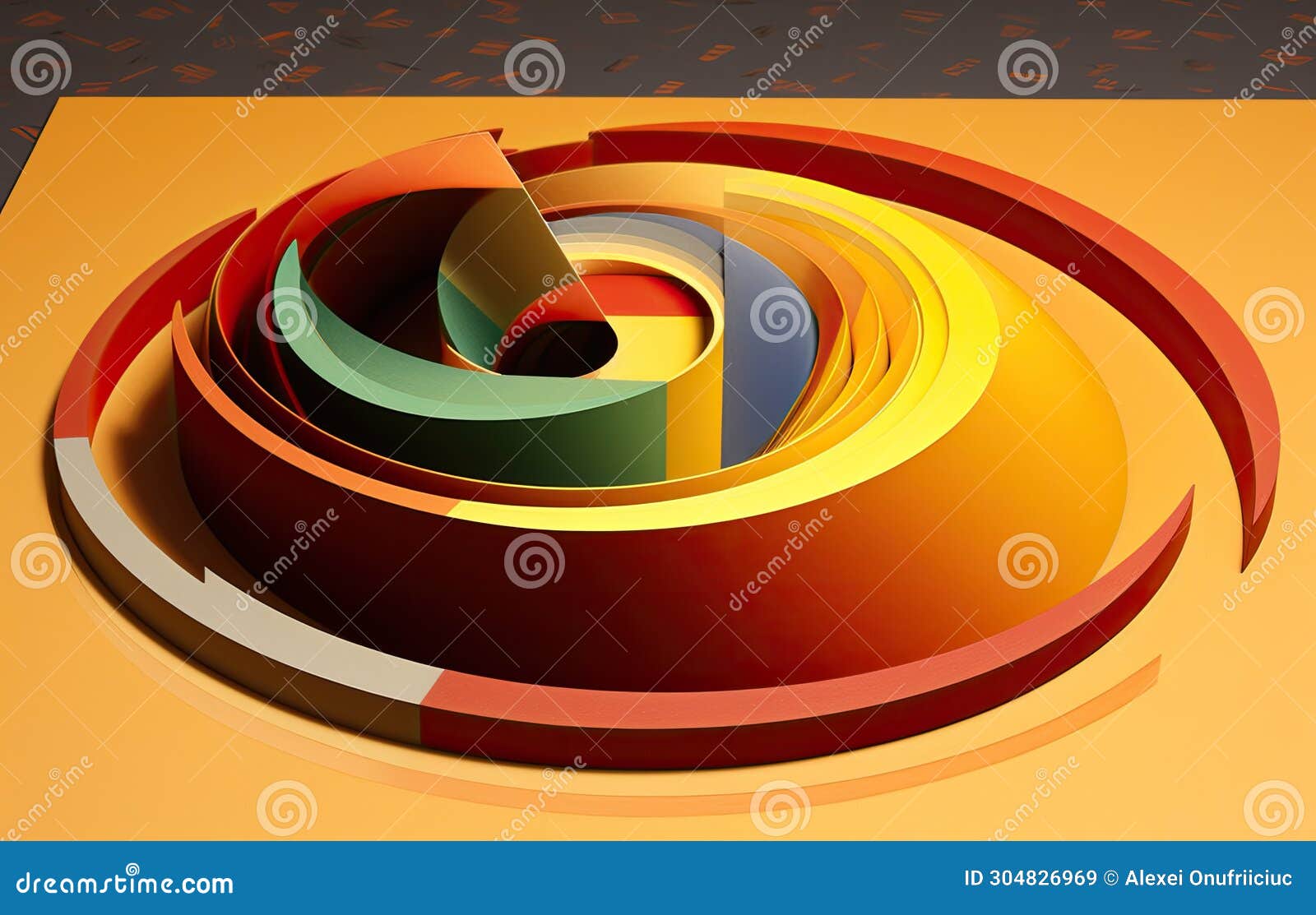 An Abstract Colorful Pencil Drawing in the Shape Stock Illustration ...