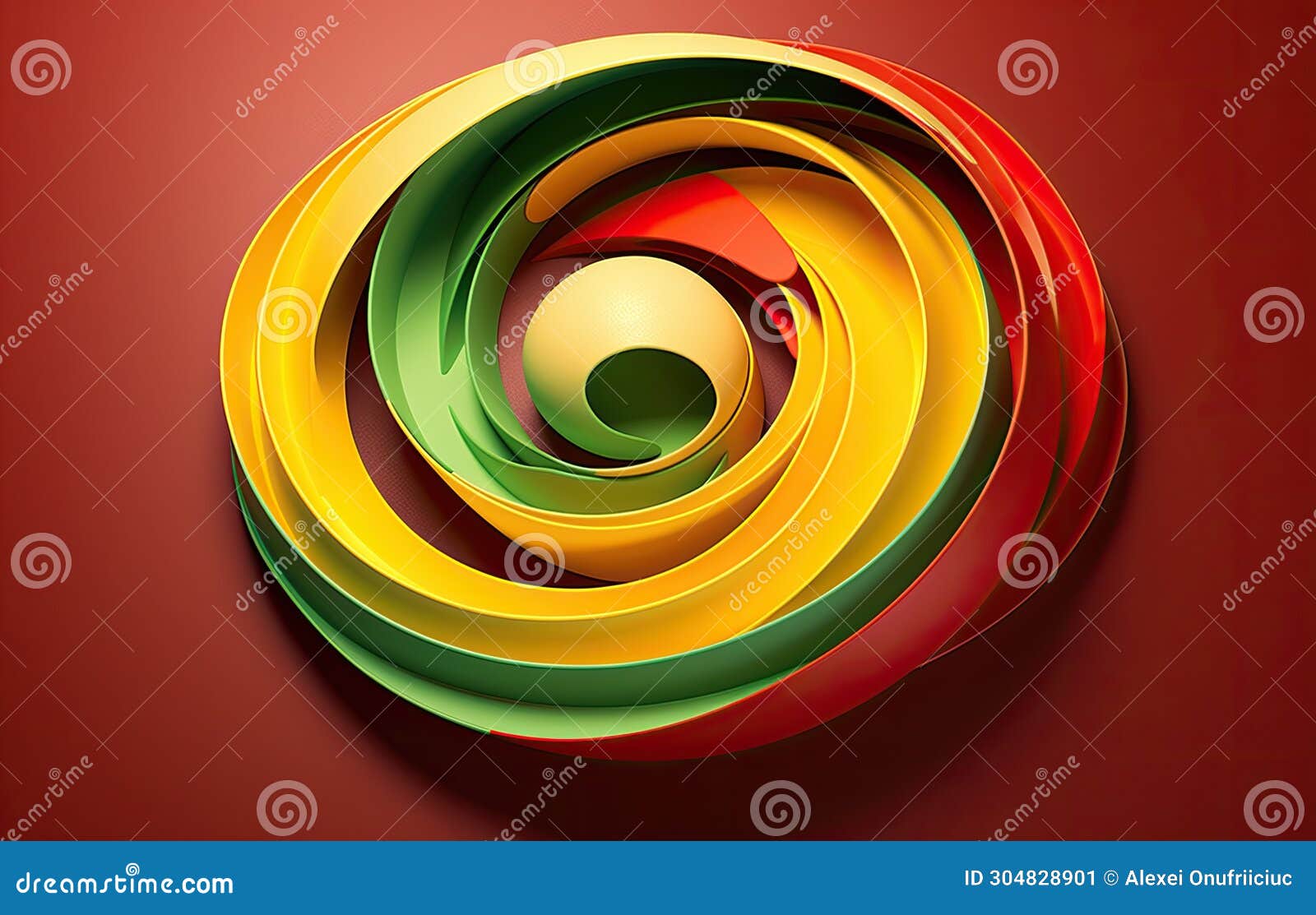 An Abstract Colorful Pencil Drawing in the Shape Stock Illustration ...