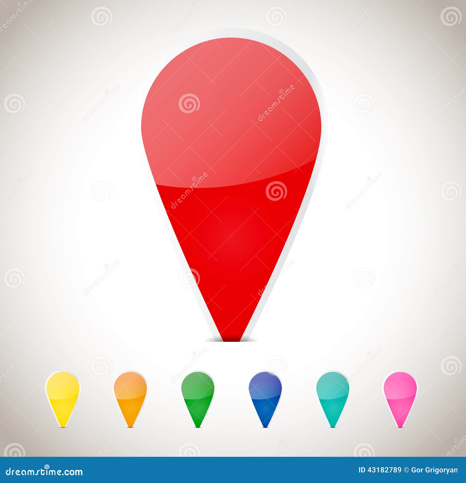 Abstract colorful pins stock vector. Illustration of element - 43182789