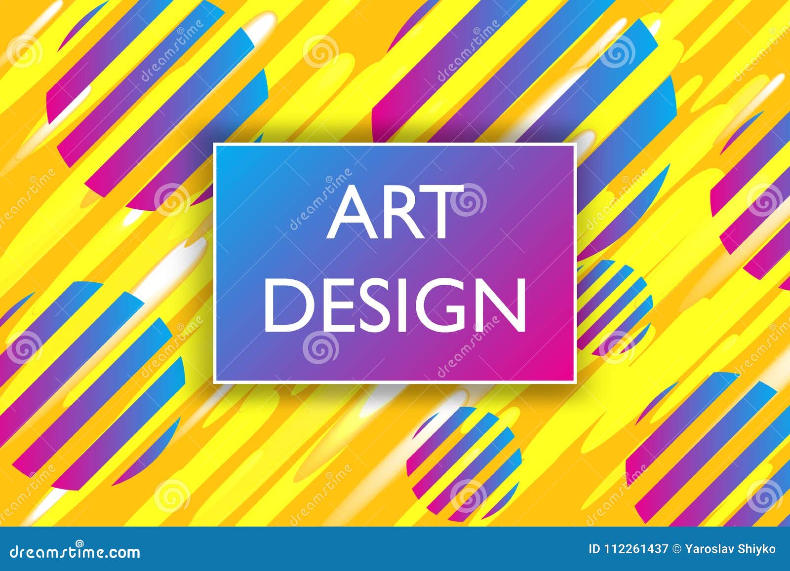 Abstract Colorful Playful Banner Background with Fun Texture Design ...