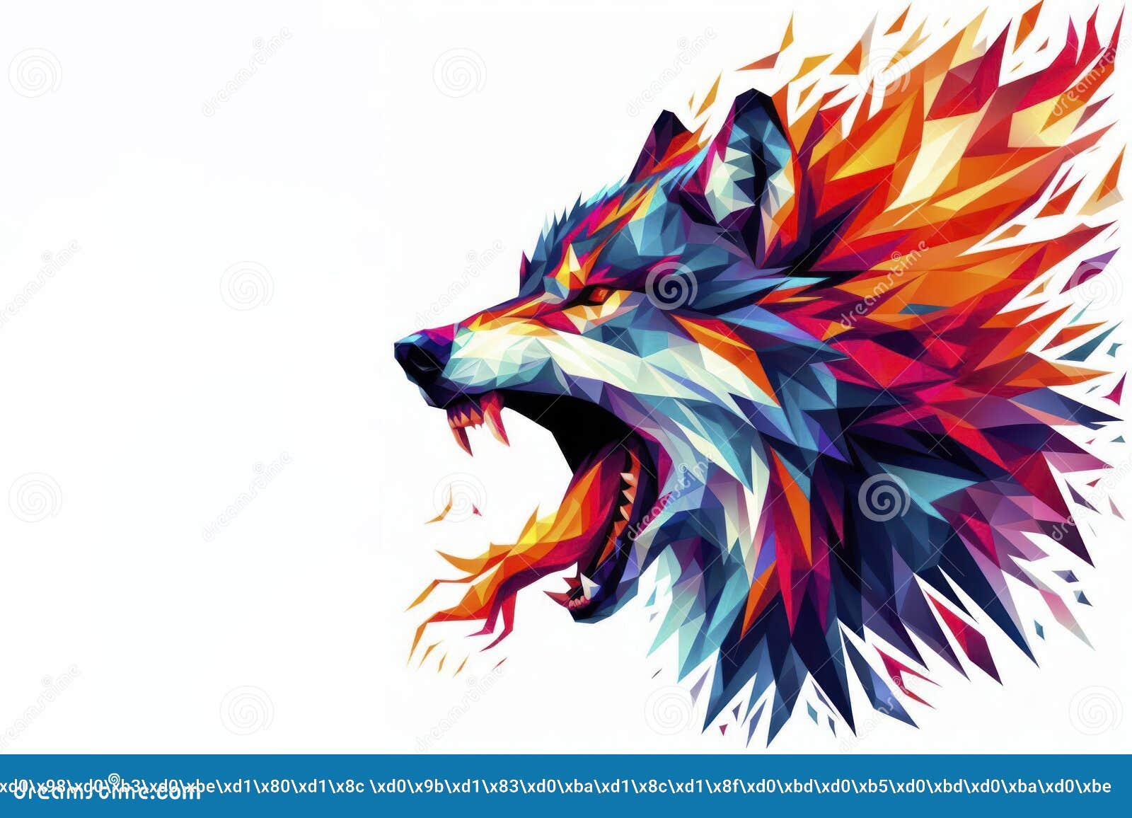 Polygon Fire Symbol Logo Design Vector Illustration | CartoonDealer.com ...