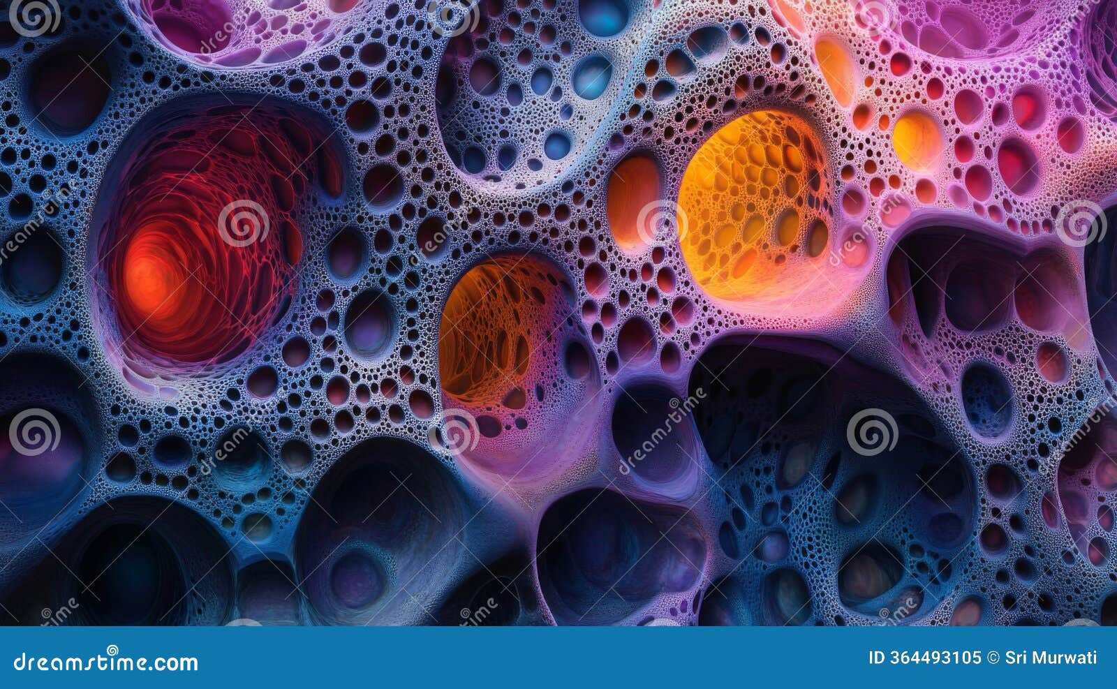 The Porous Structure. Metal, Plastic Or Thread Lattice Structure ...