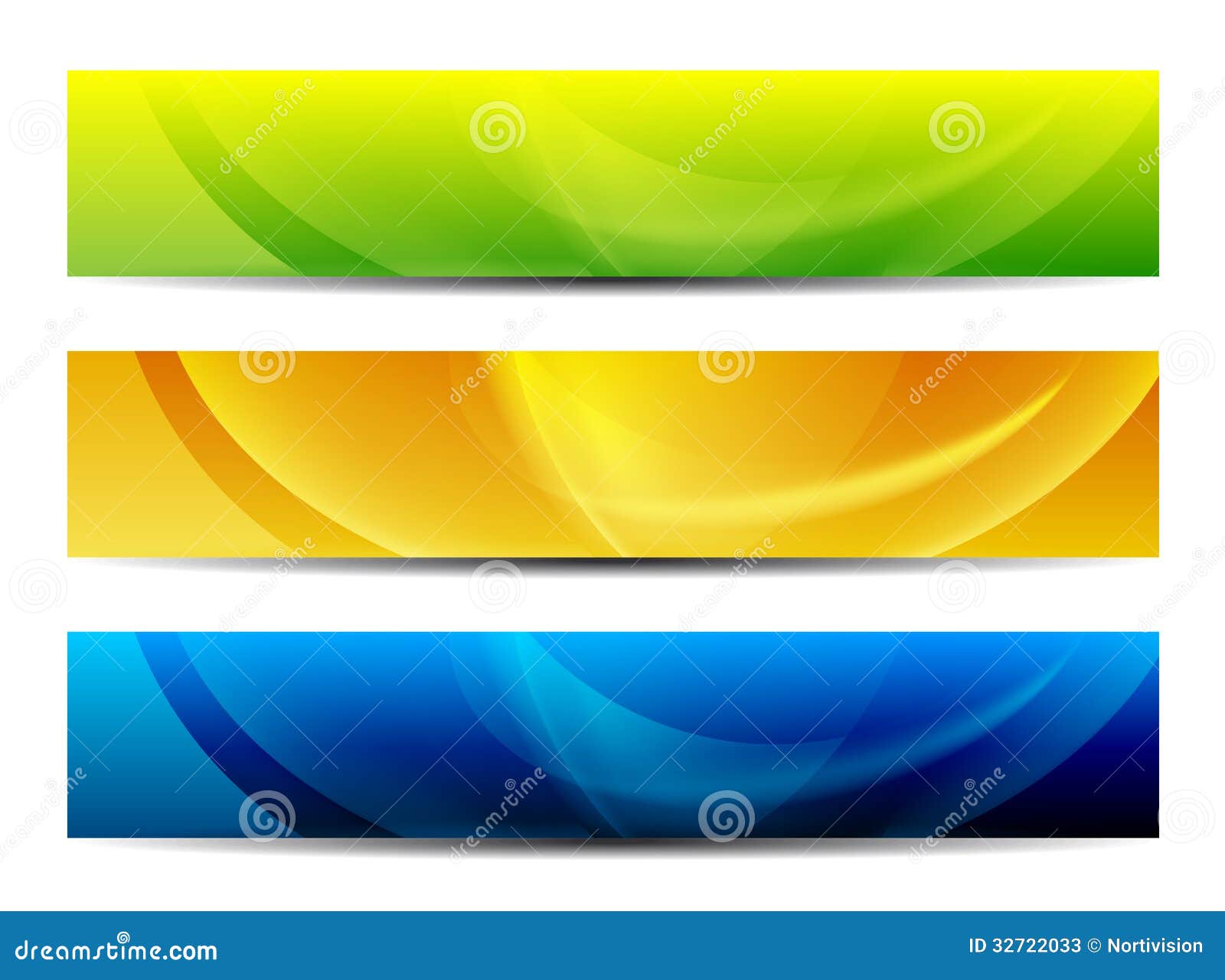 Abstract Colorful Presentation Web Banners Stock Vector - Illustration ...