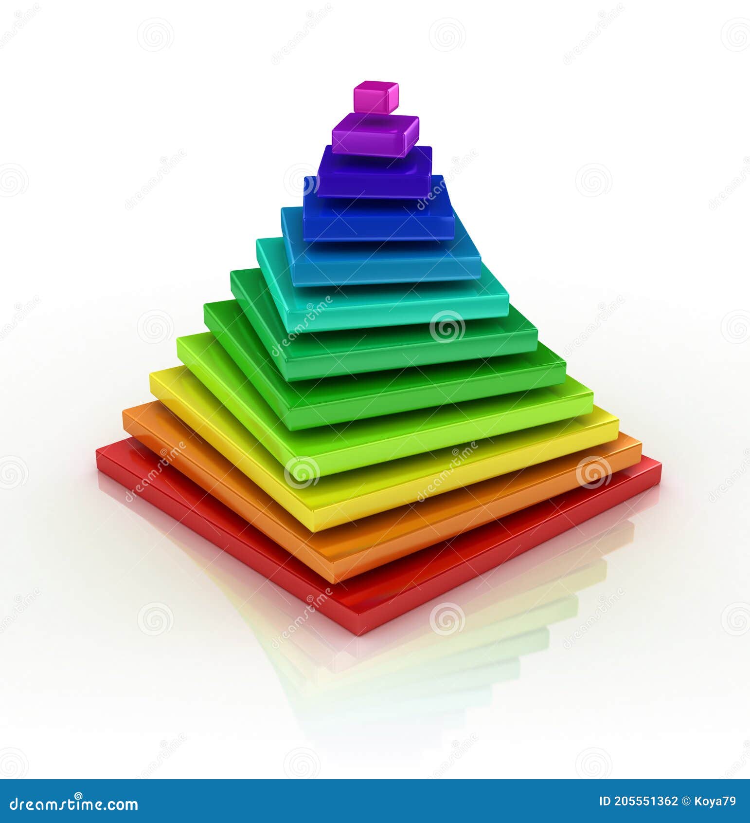 Abstract Colorful Pyramid 3d Rendering Stock Illustration ... Abstract Colorful Pyramid 3d Rendering Stock Illustration ...
