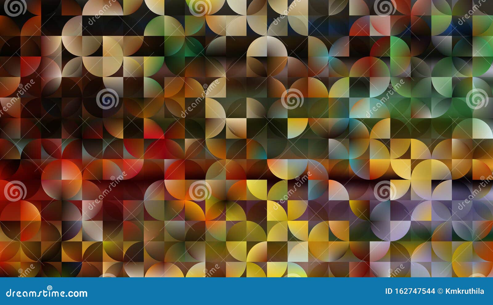 Abstract Colorful Quarter Circles Background Stock Vector ...