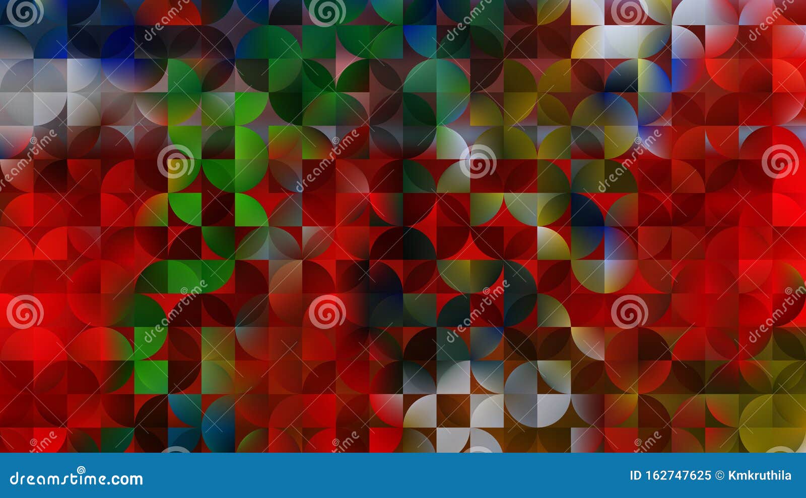 Abstract Colorful Quarter Circles Background Vector Image Stock Vector ...