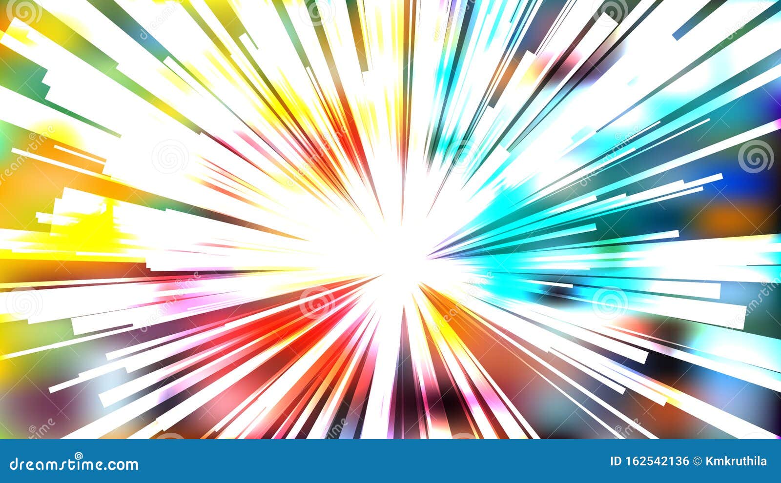 Abstract Colorful Radial Lights Background Stock Vector - Illustration ...