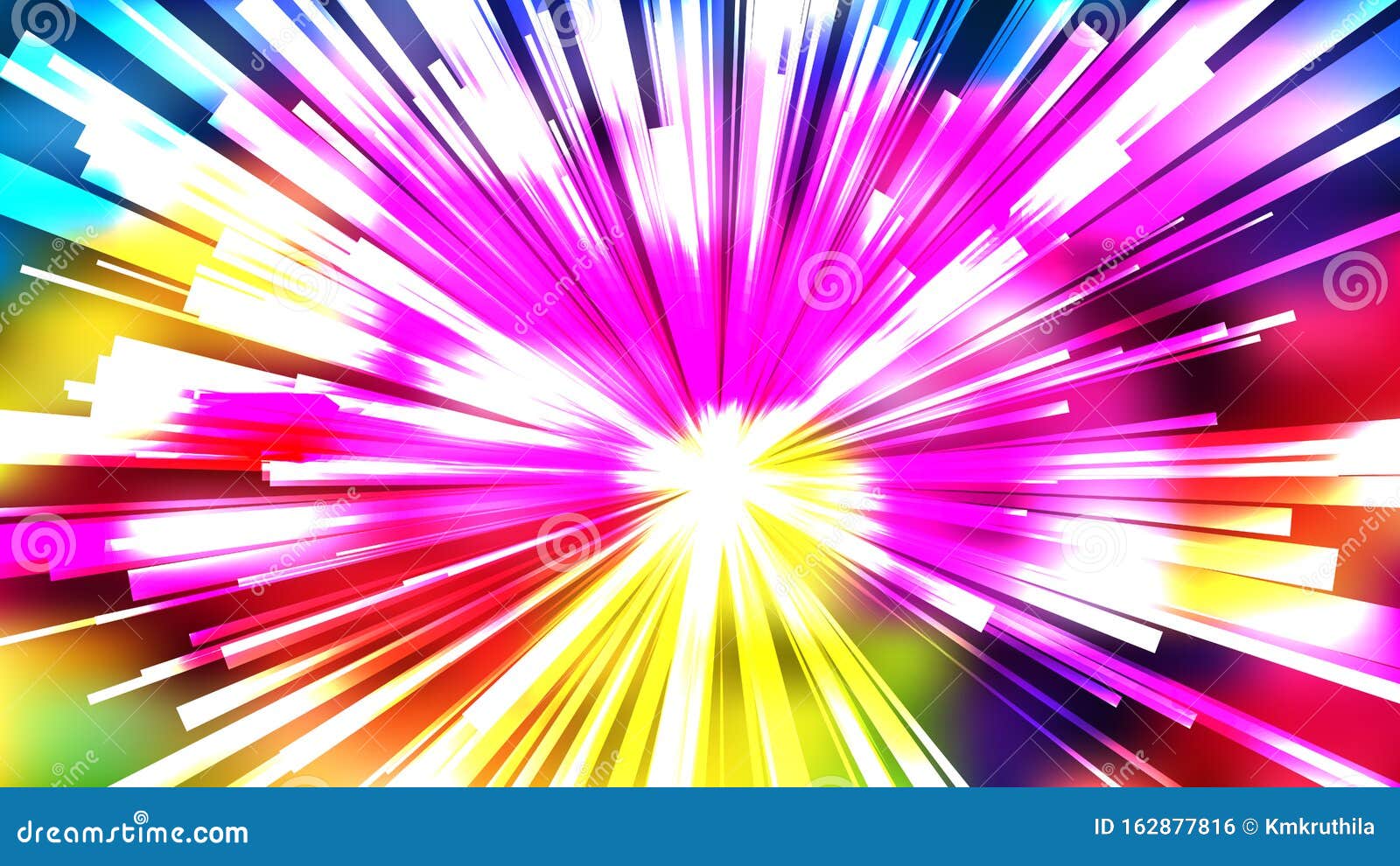 Abstract Colorful Radial Lights Background Stock Vector - Illustration ...