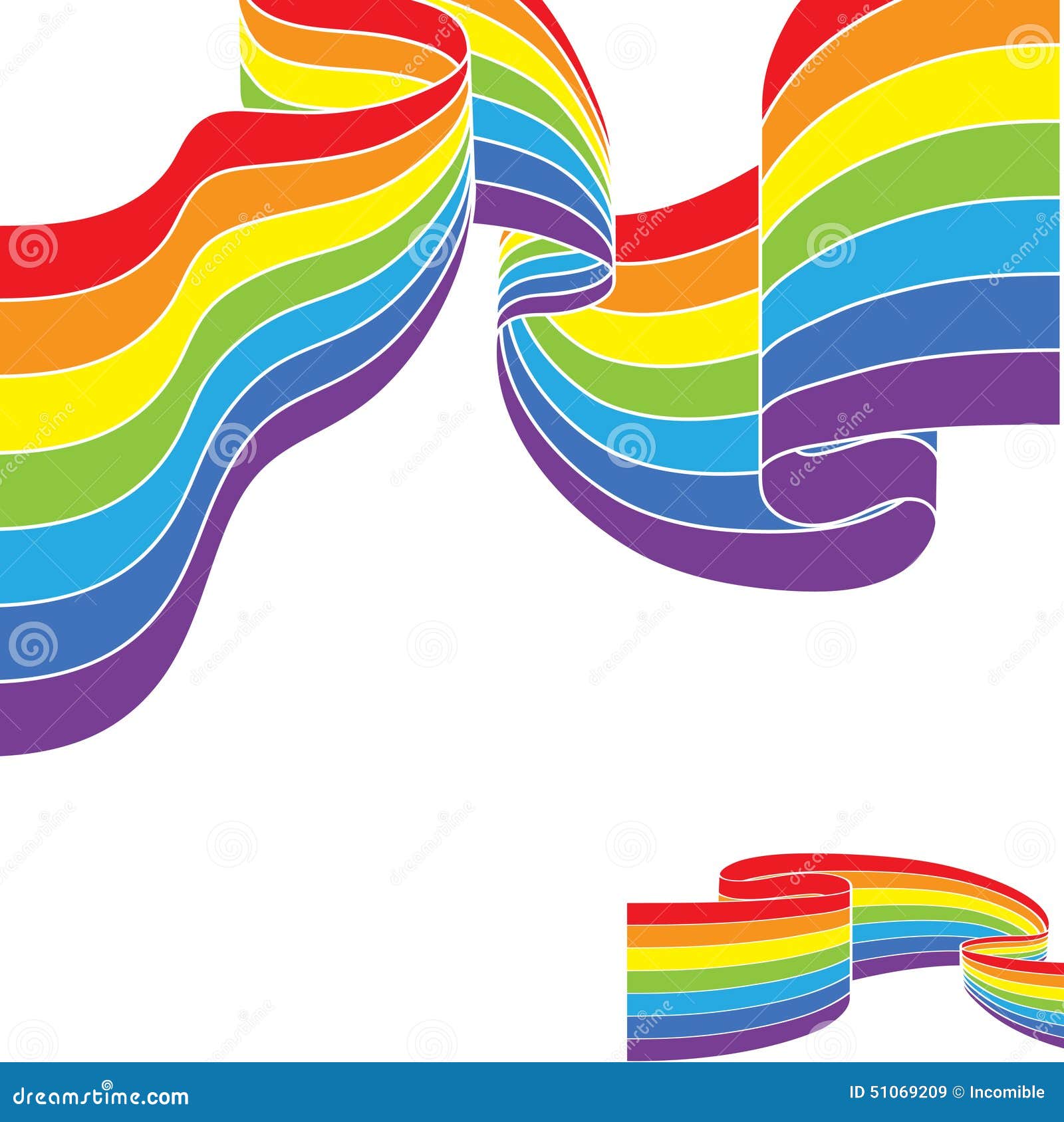Abstract Colorful Rainbow Color Border Vector Stock Vector ...