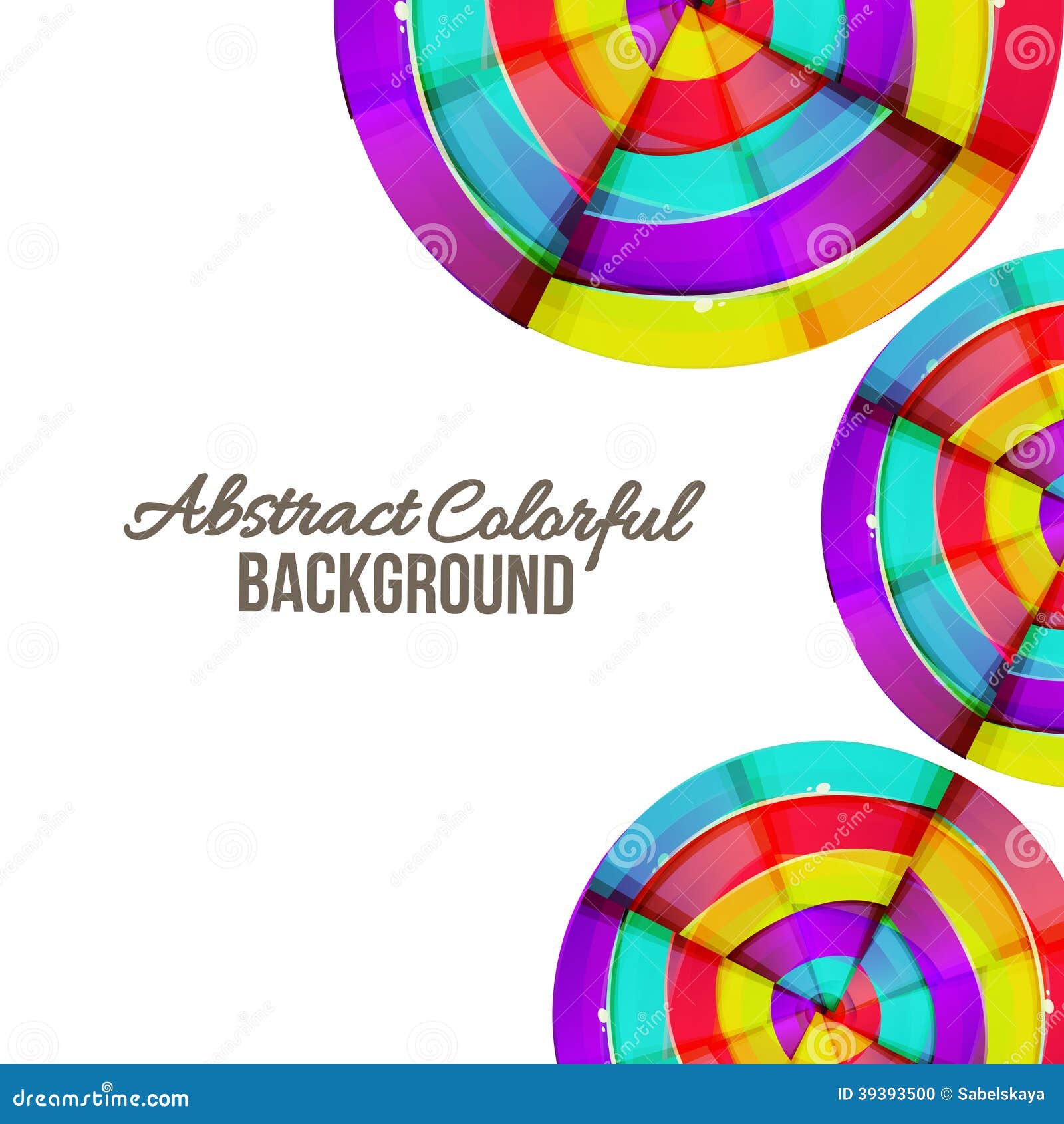 Abstract Colorful Rainbow Curve Background Design Stock Vector