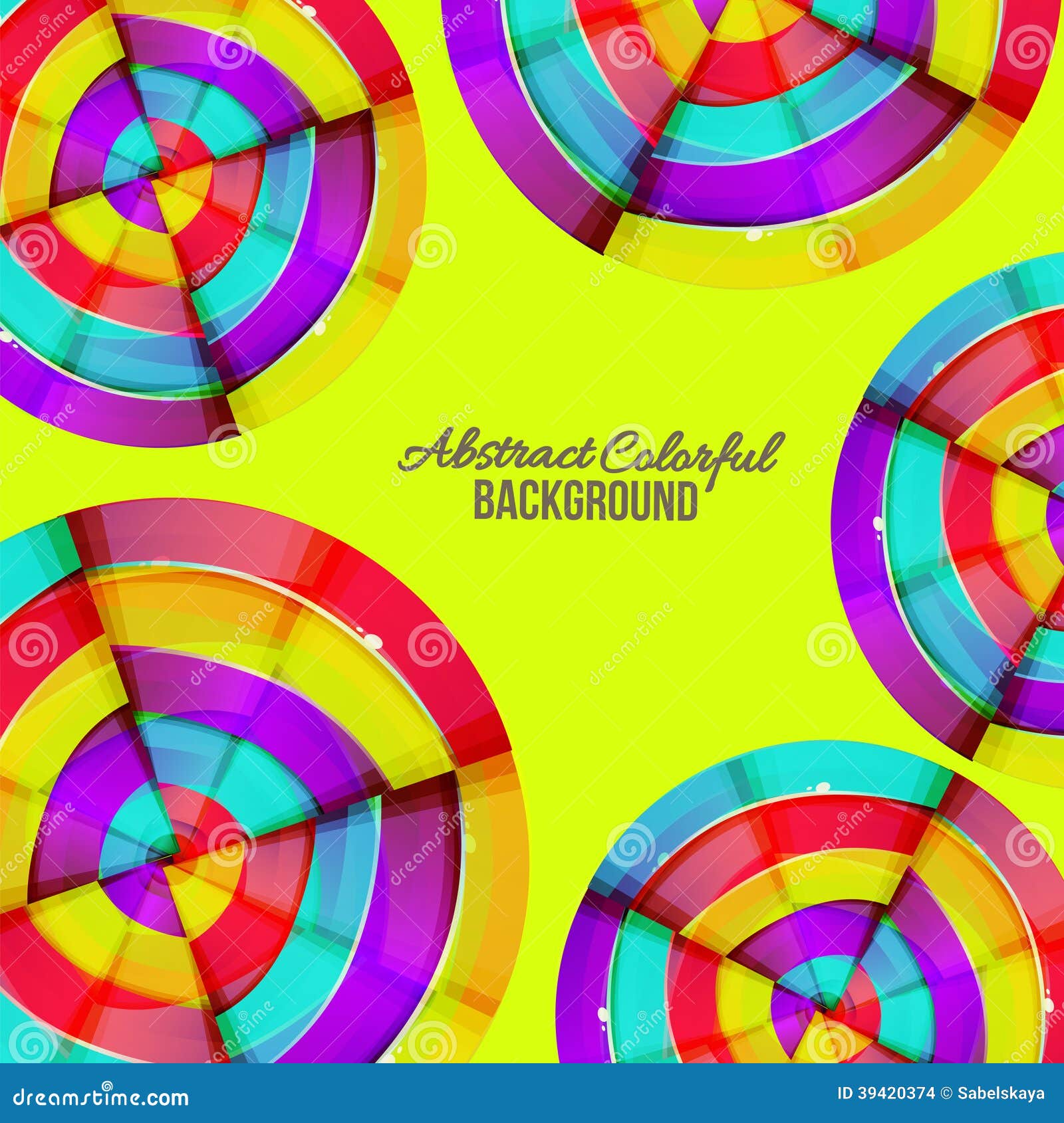 Abstract Colorful Rainbow Curve Background Design Stock Vector