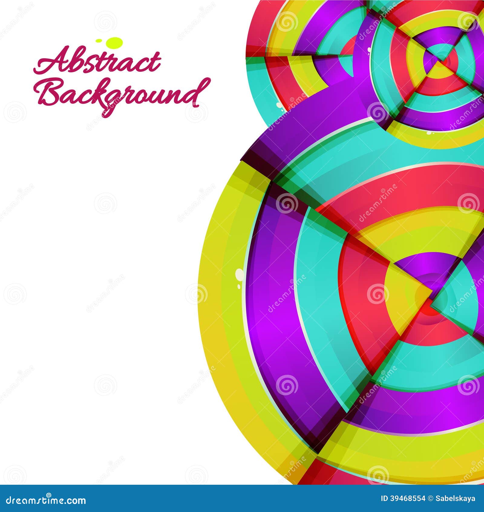 Abstract Colorful Rainbow Curve Background Design Stock Vector