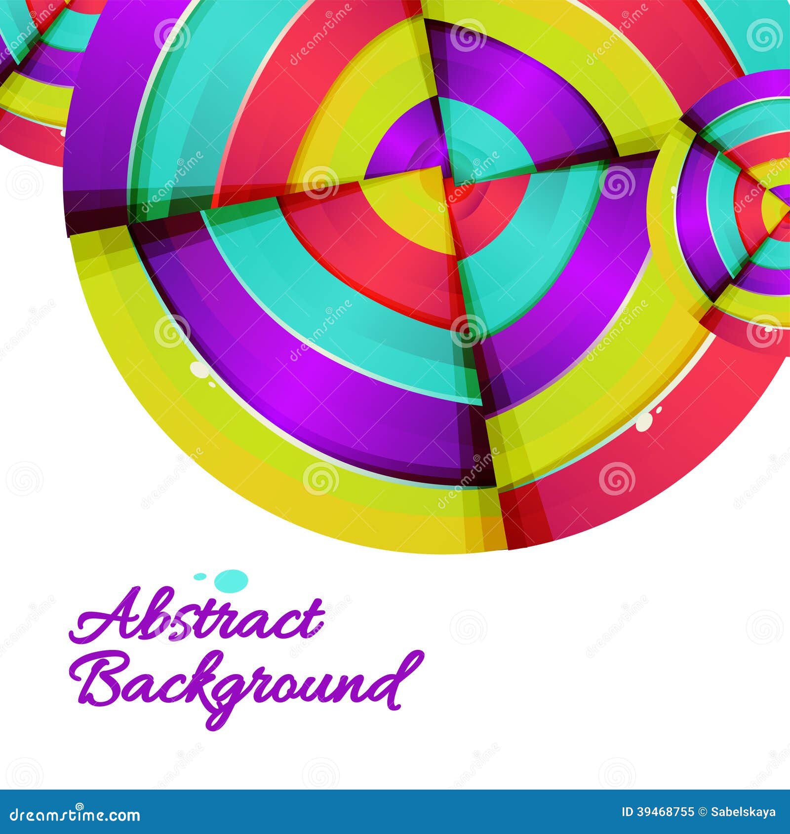 Abstract Colorful Rainbow Curve Background Design Stock Vector