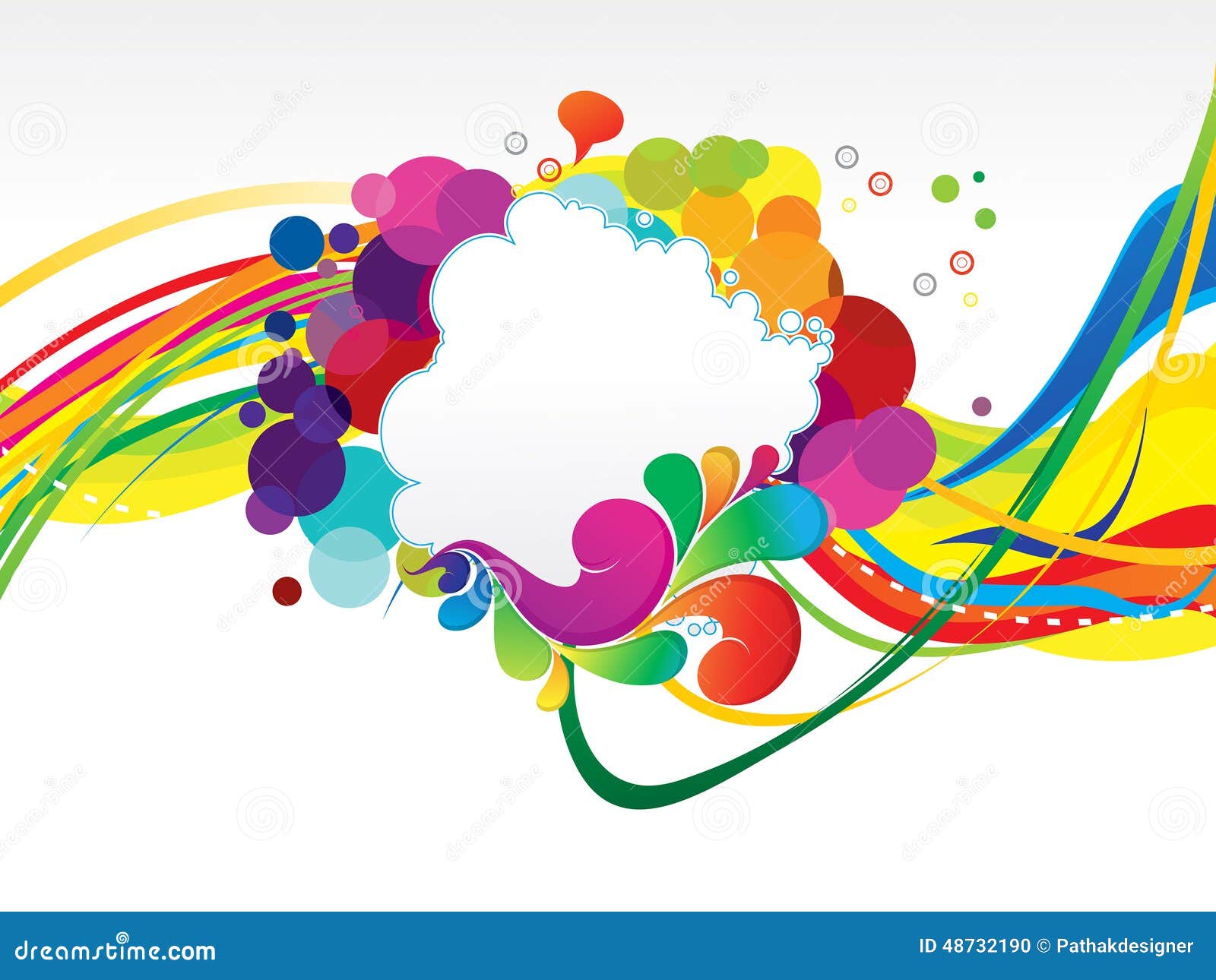 Abstract Colorful Rainbow Explode Background Stock Vector ...