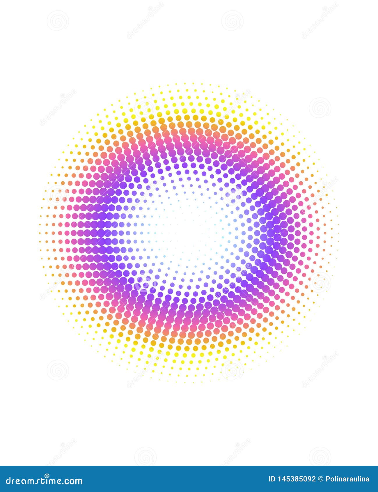 Abstract Colorful Rainbow Halftone Circle Dots Pattern Background ...