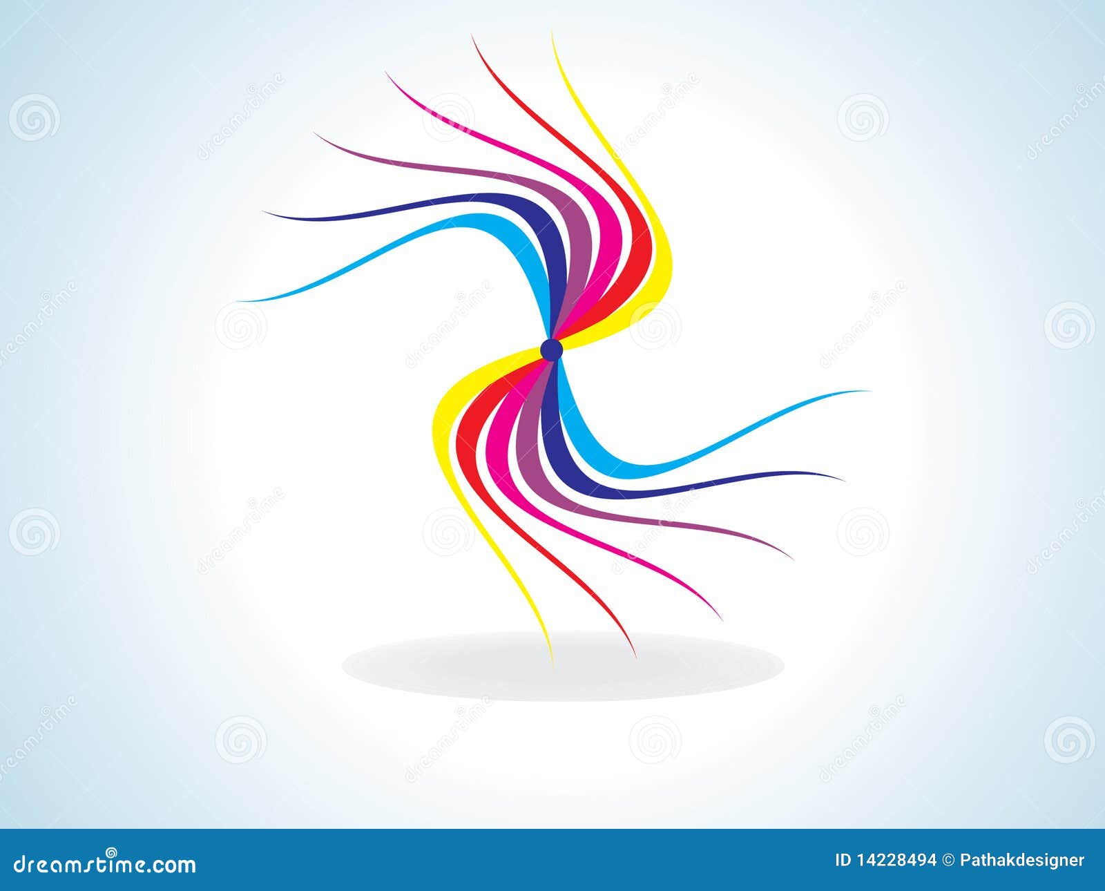 Abstract Colorful Rainbow Shape Stock Vector - Illustration of isolated ...