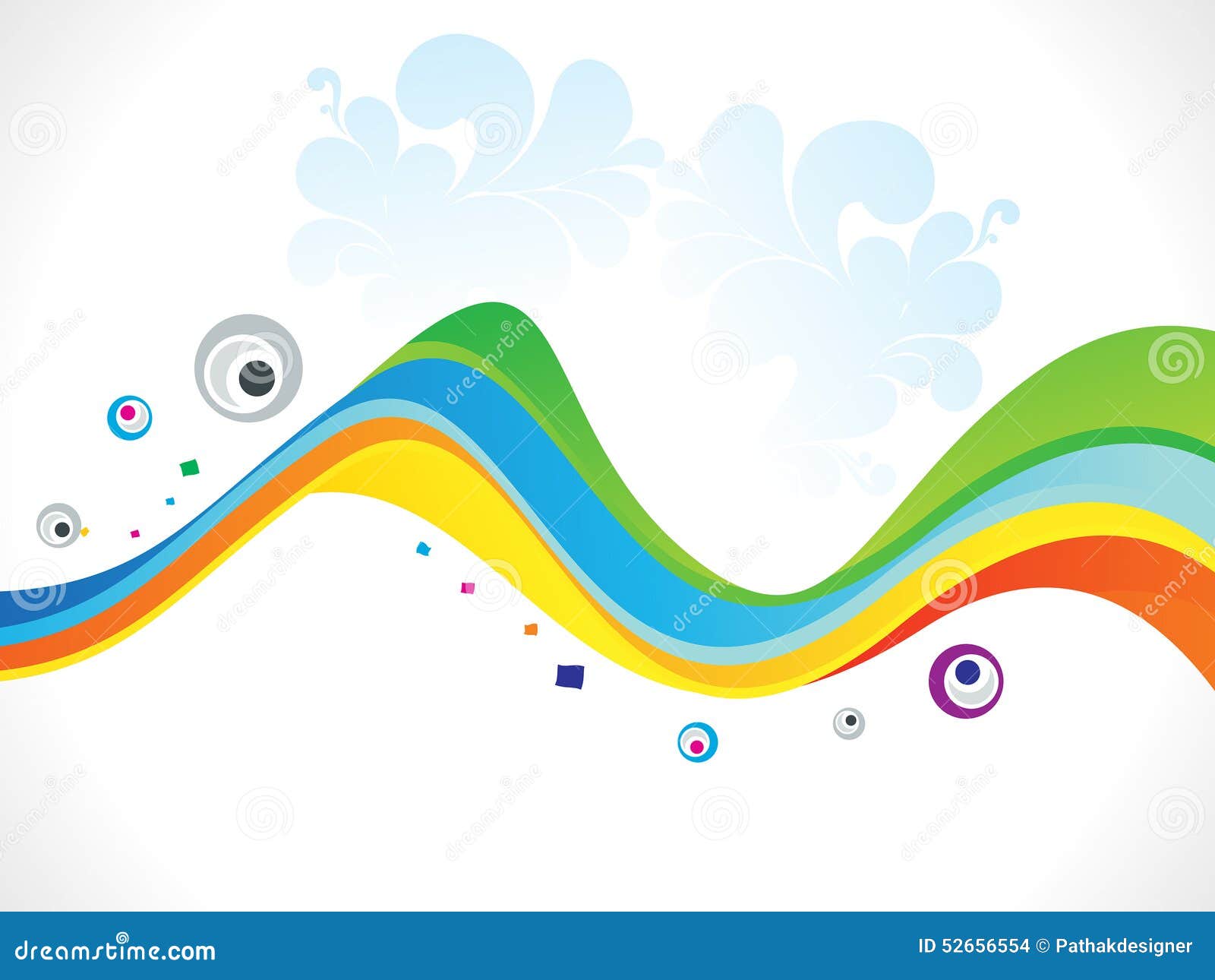 Abstract Colorful Rainbow Wave Background Stock Vector - Illustration ... Abstract Colorful Rainbow Wave Background Stock Vector - Illustration ...