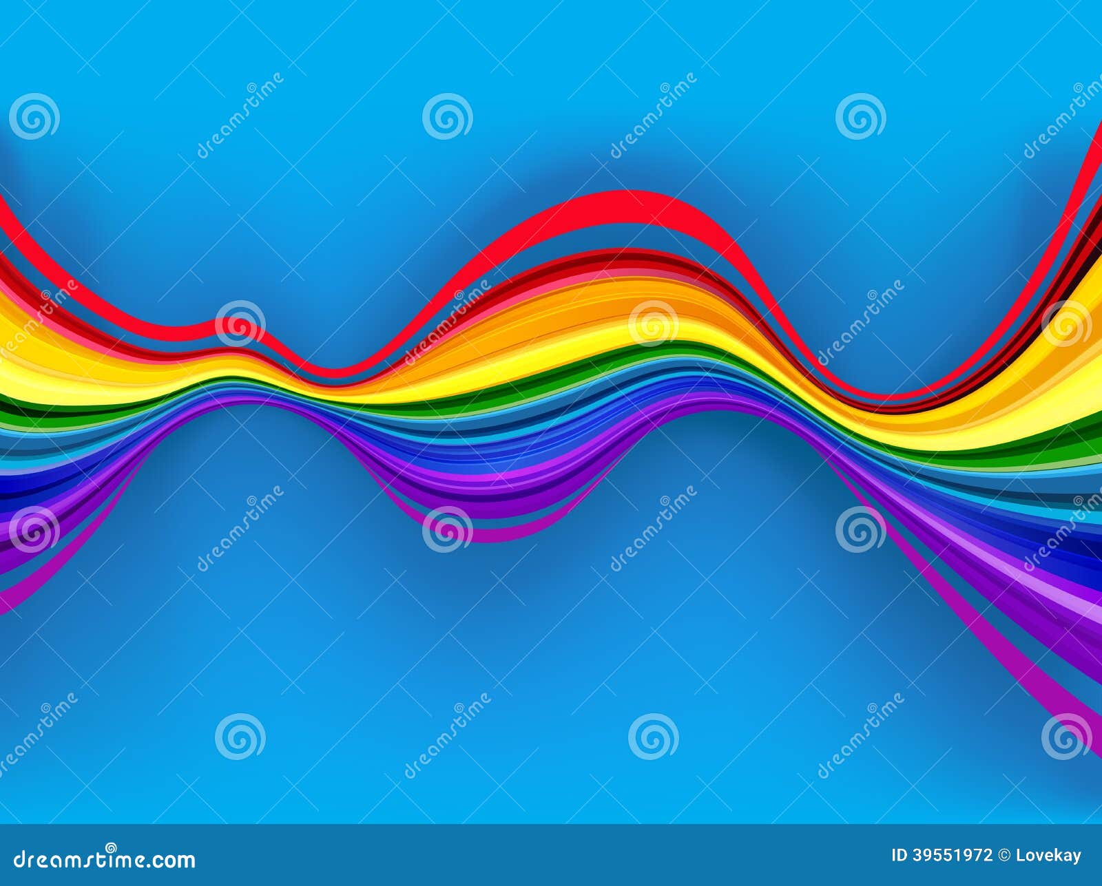 Abstract Colorful Rainbow Waves Stock Vector - Illustration of business ...