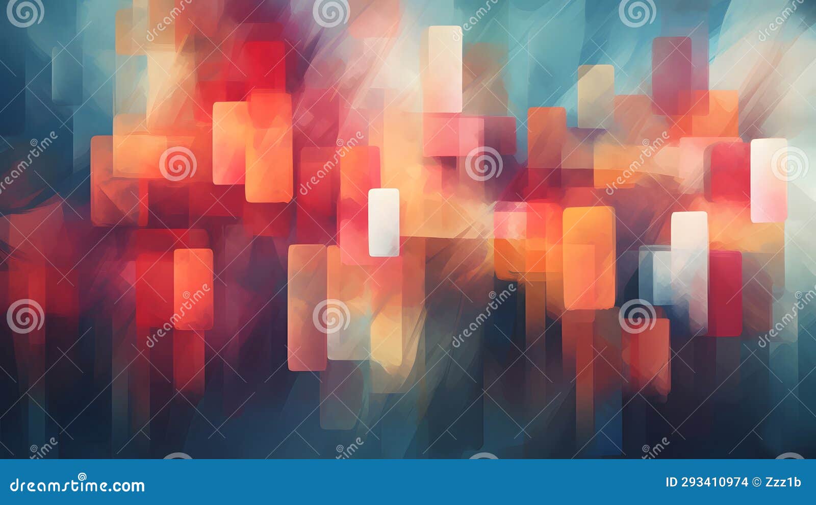 Abstract Colorful Rectangles, Artistic Unobtrusive Background and ...