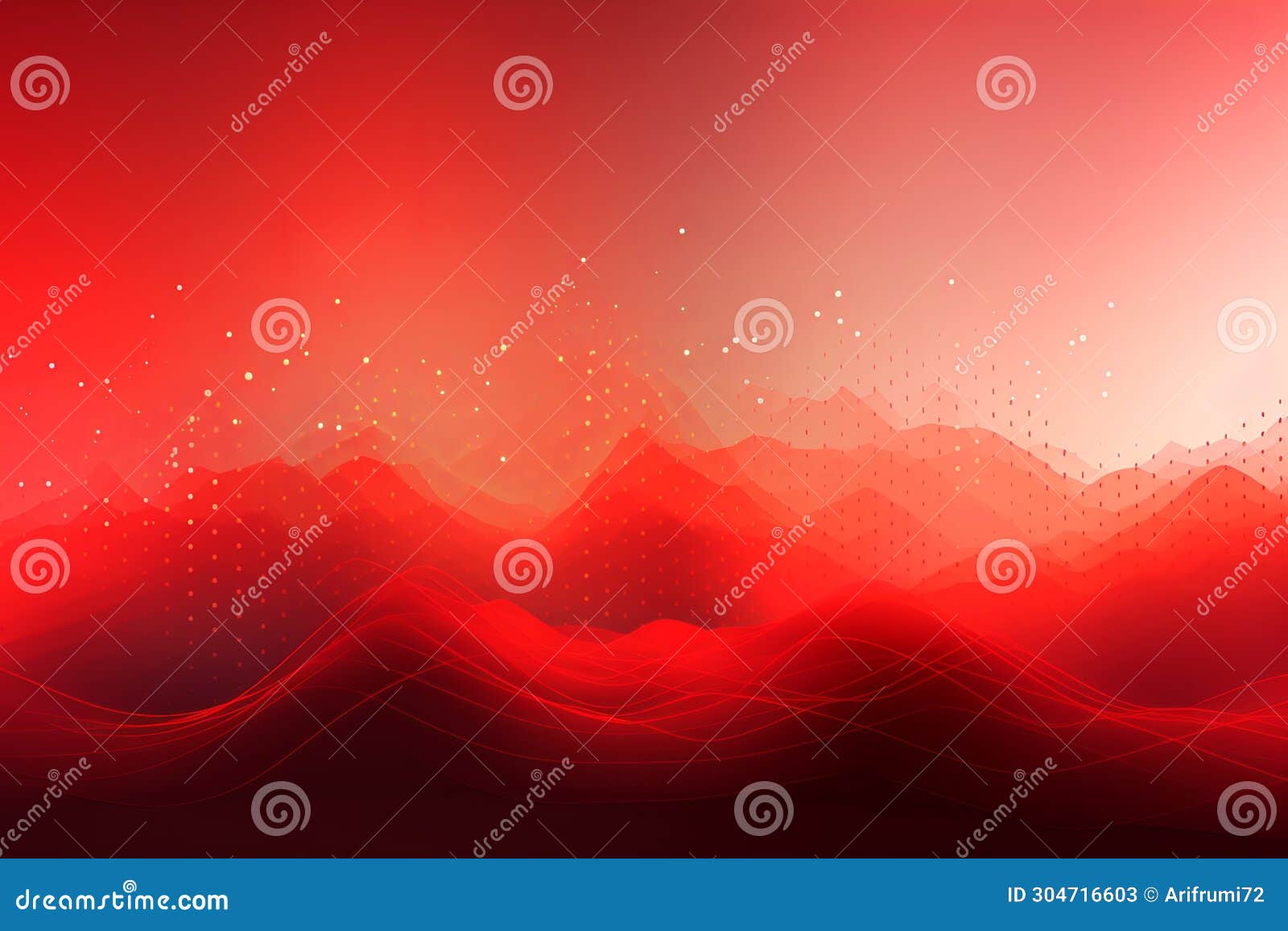 Abstract Colorful Red Gradient Wavy Shapes Background, Vibrant 3d ...