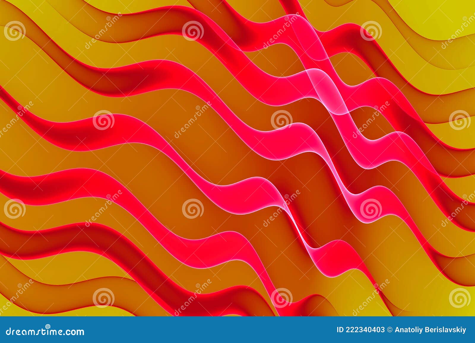 Abstract Colorful Red Orange and Yellow Wave Background Stock ...