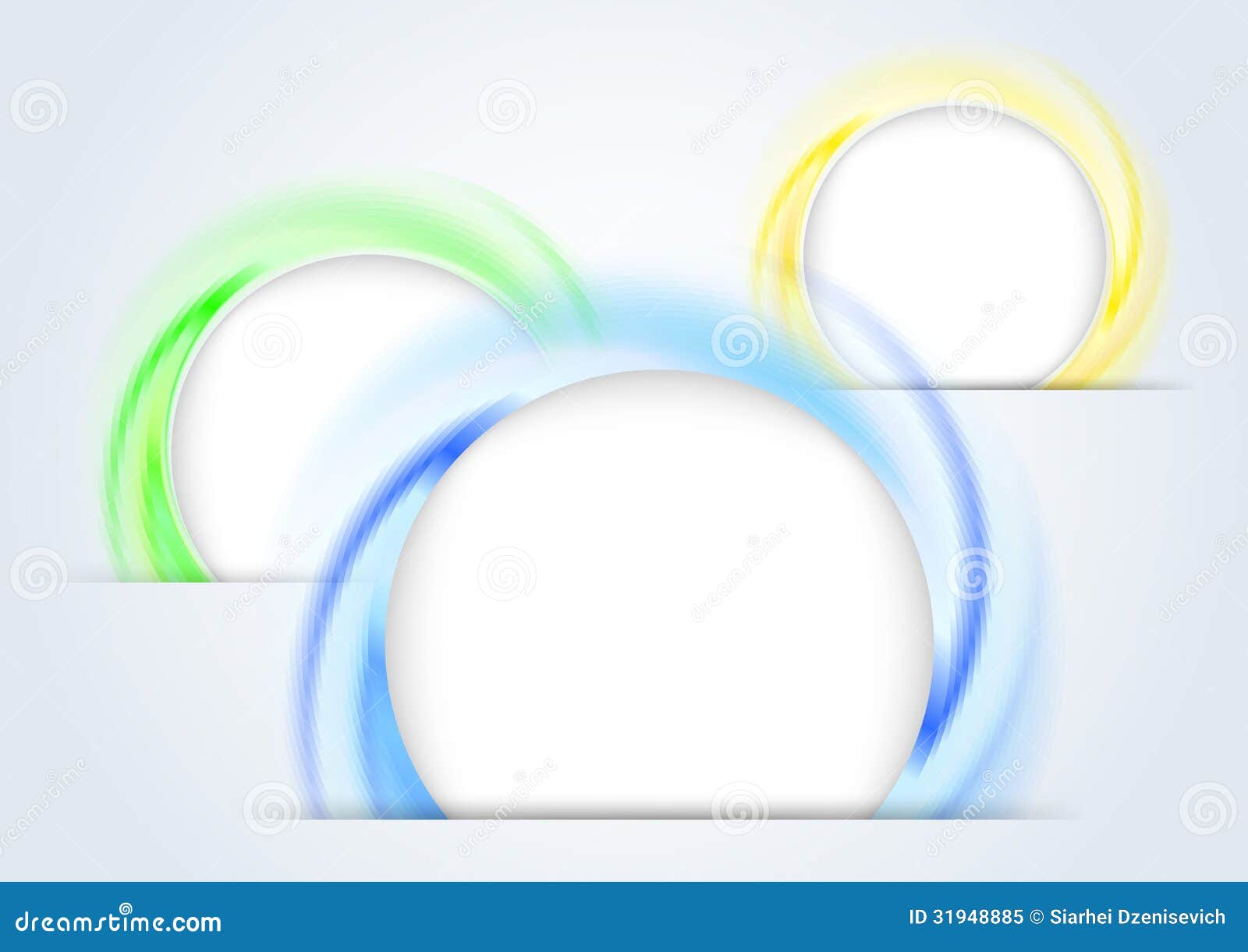 Abstract Colorful Rings Forming a 3d Background Stock Vector ...