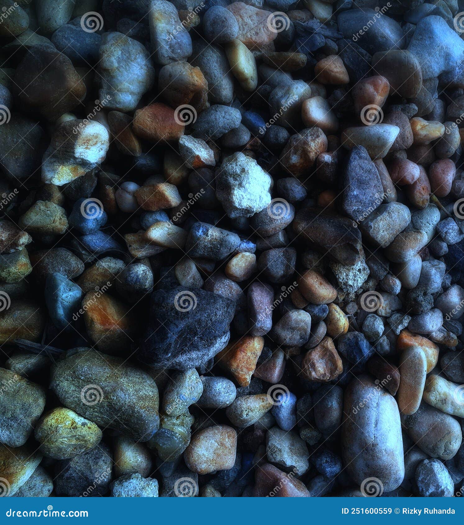 Abstract Colorful River Rocks, Various Stone Textures Look Beautiful ...