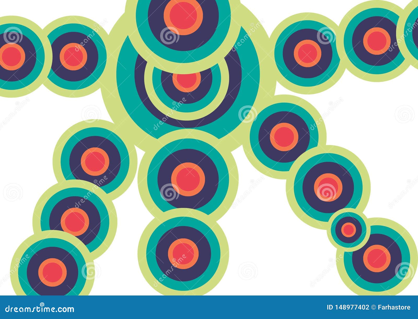 Abstract Colorful Round Background Stock Illustration - Illustration of ...