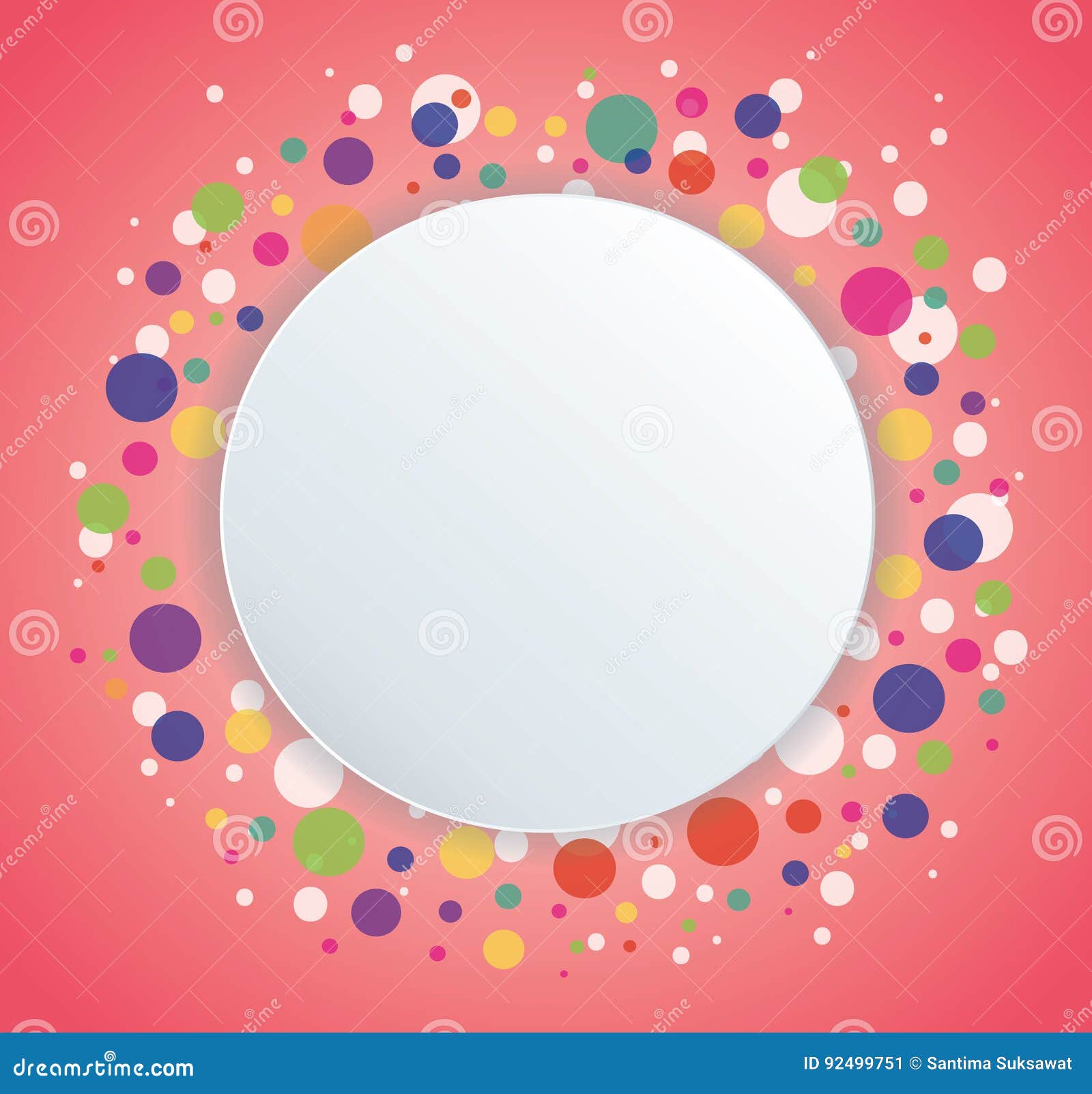 Abstract Colorful Round Circle Background Stock Vector - Illustration ...