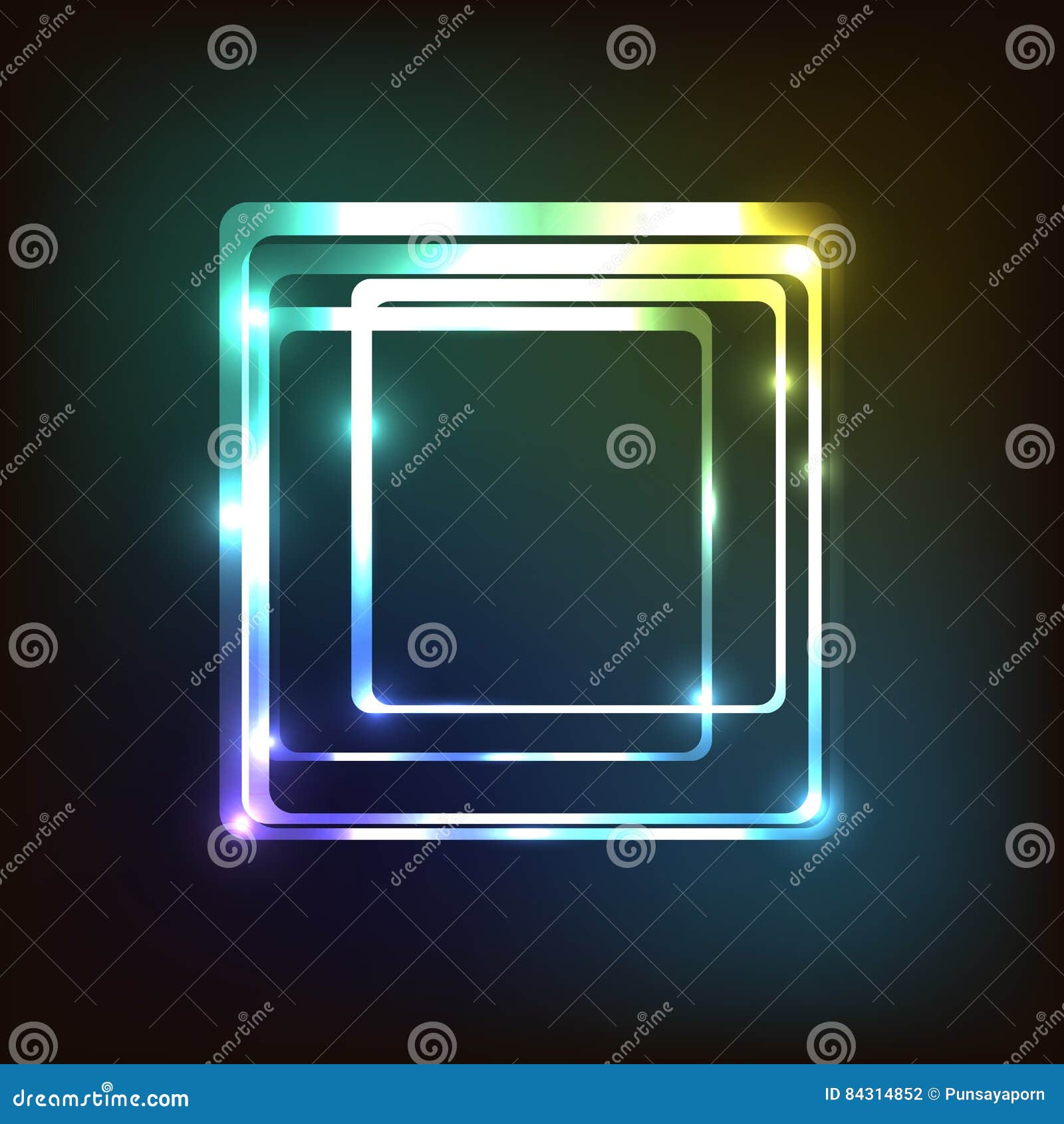 Abstract Colorful with Rounded Rectangle Stock Vector - Illustration of ...