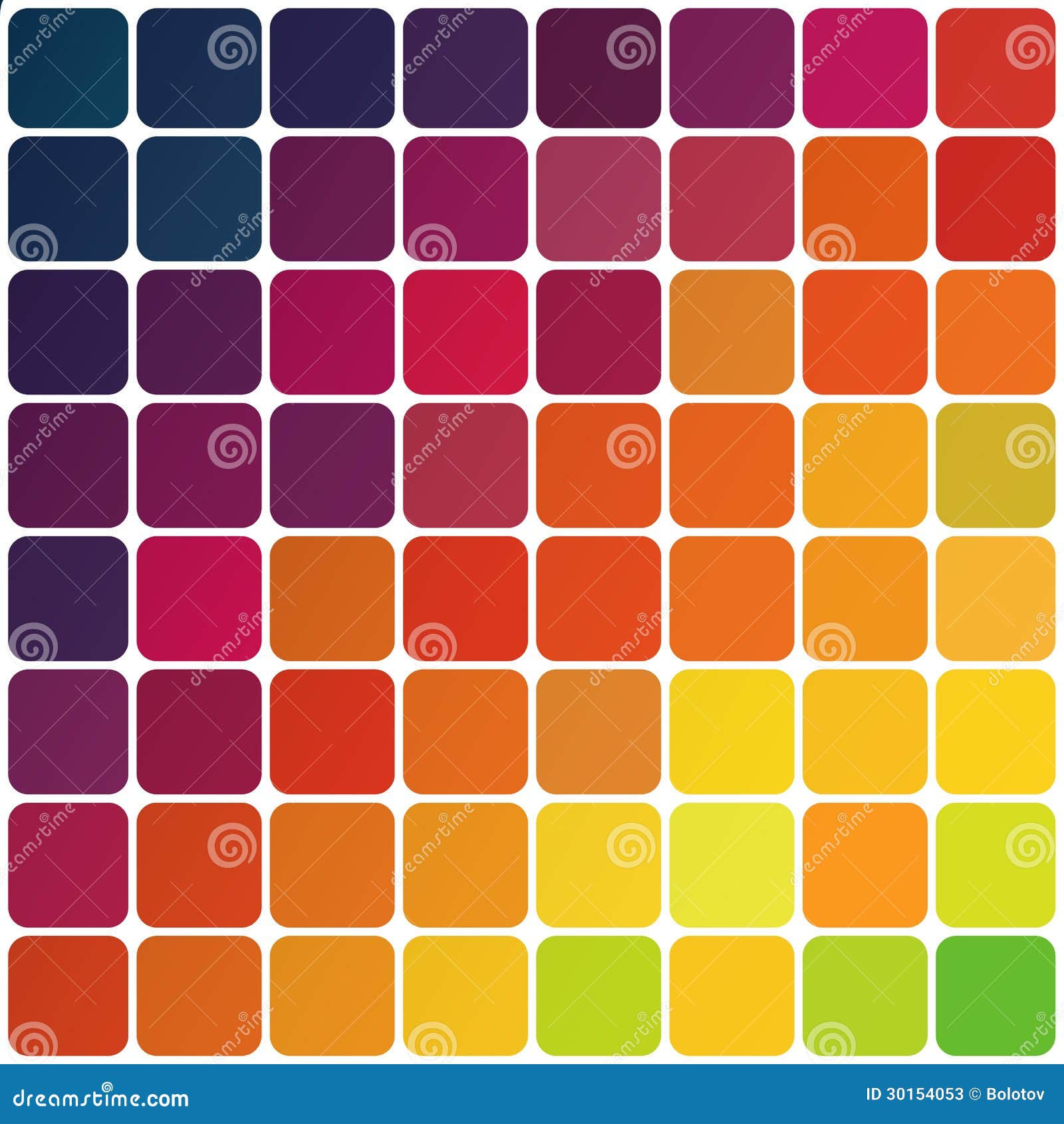 Abstract Colorful Rounded Squares Background. Stock Vector ...