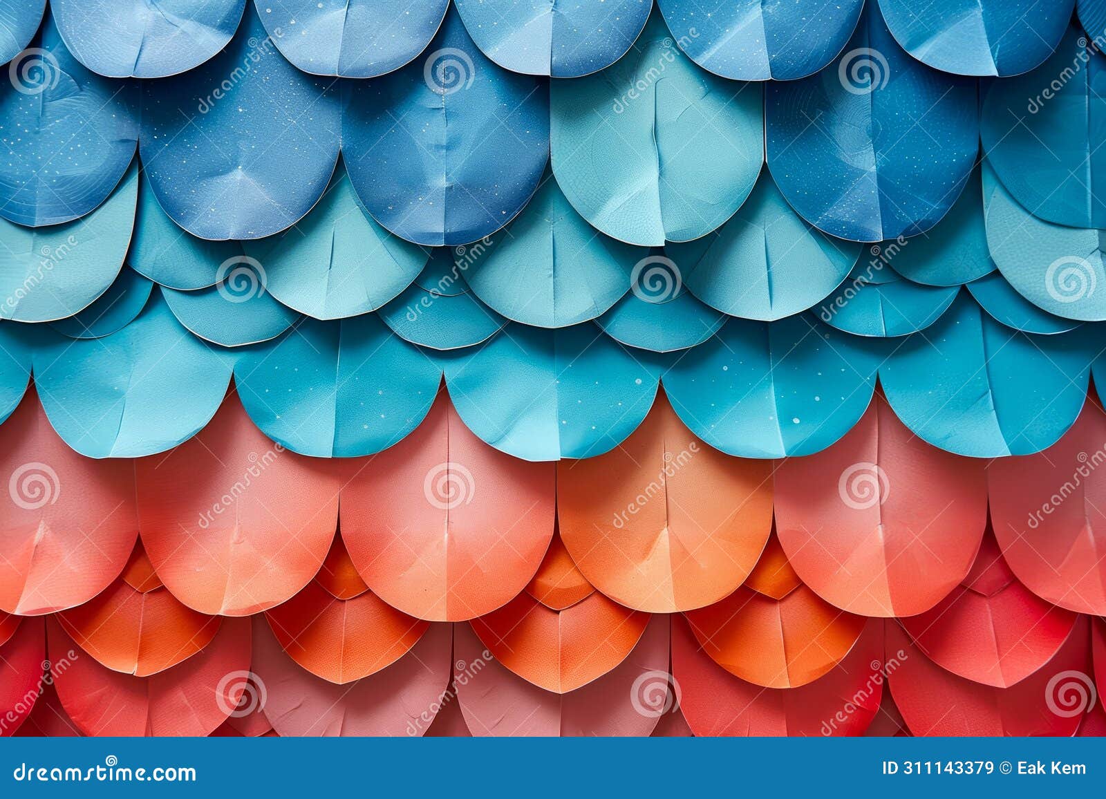 Abstract Colorful Scale Pattern Background - Textured Gradient Blue and ...