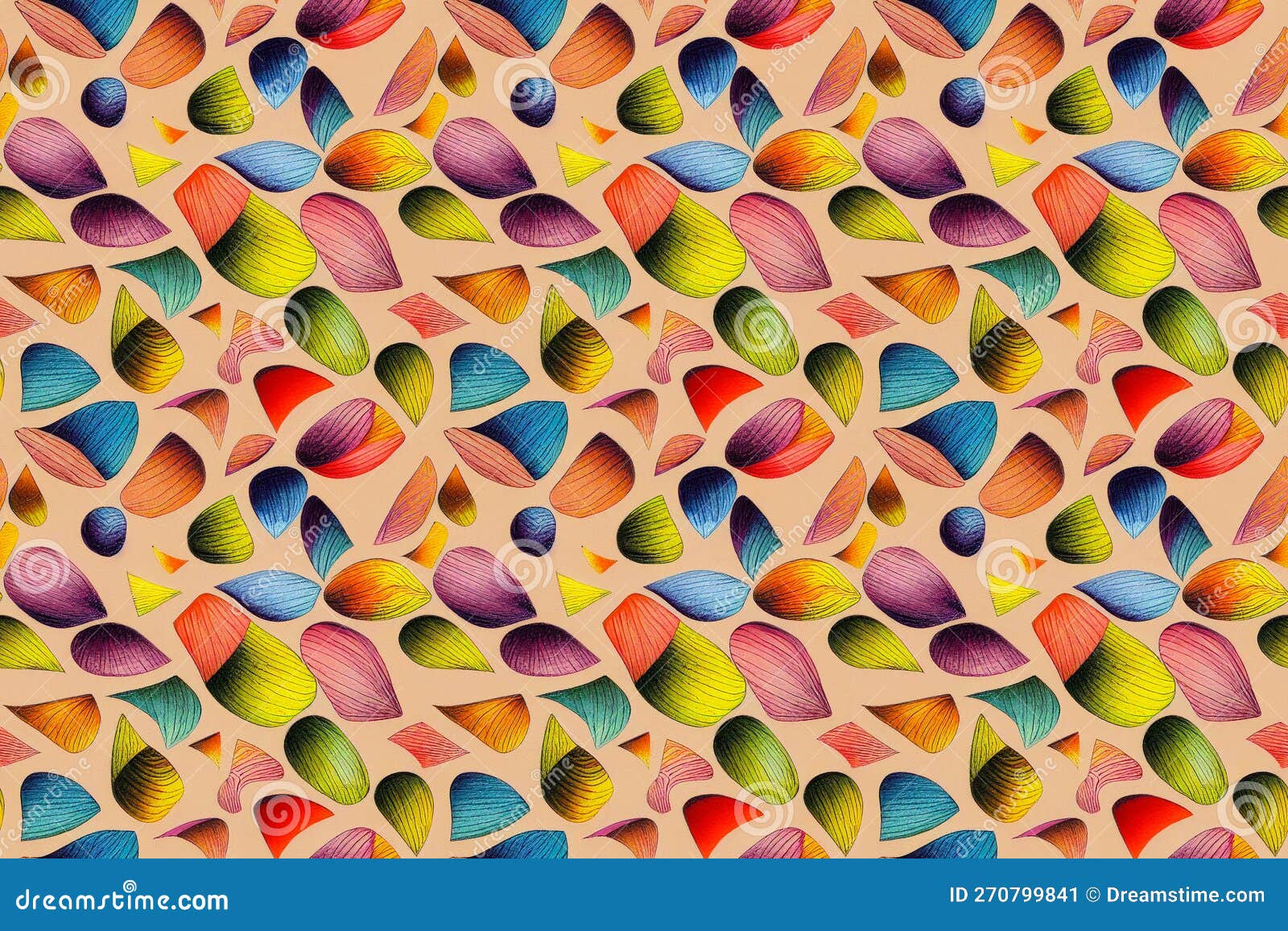 Abstract Colorful Seamless Pattern Stock Illustration - Illustration of ...