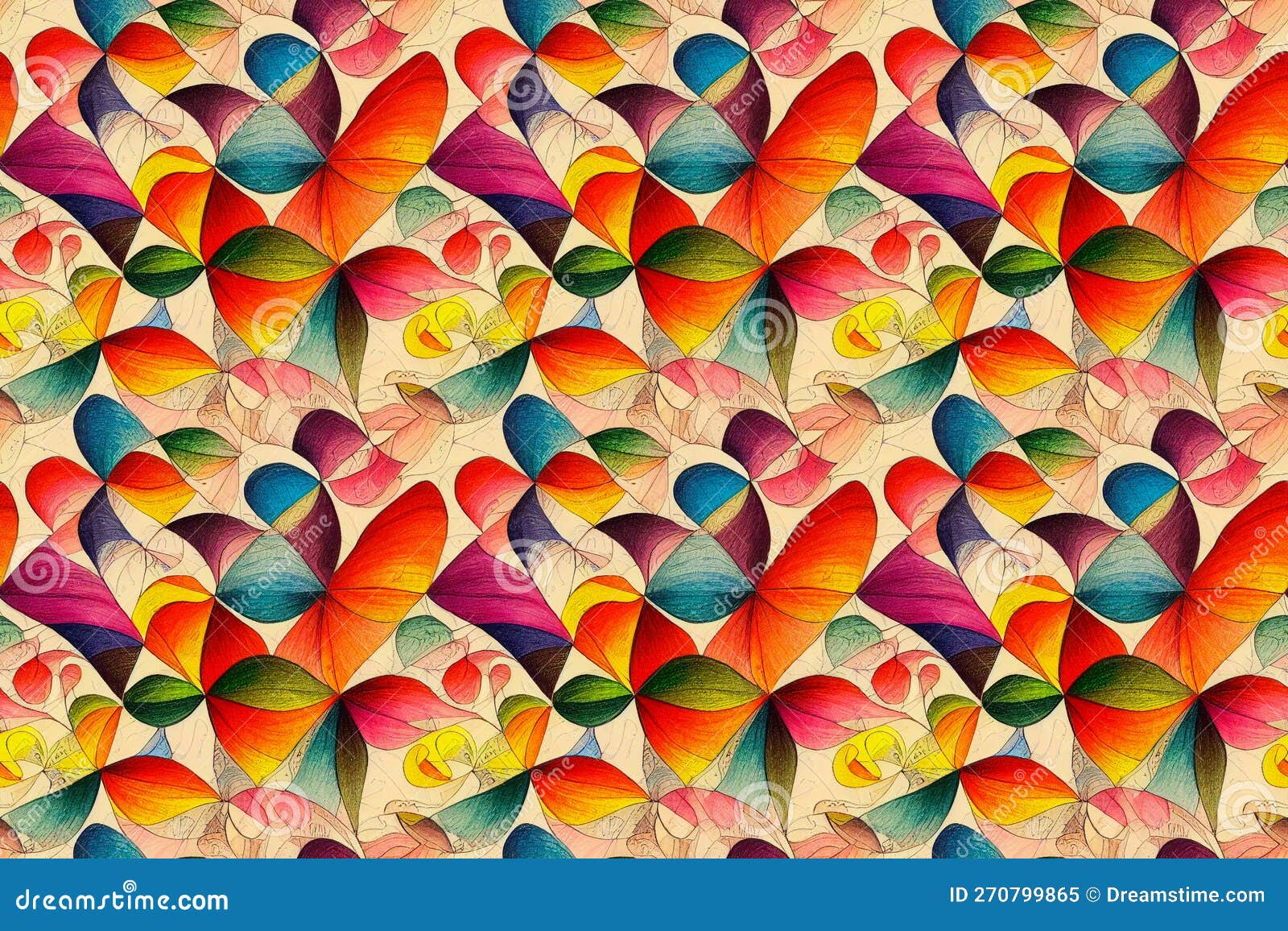 Abstract Colorful Seamless Pattern Stock Illustration - Illustration of ...
