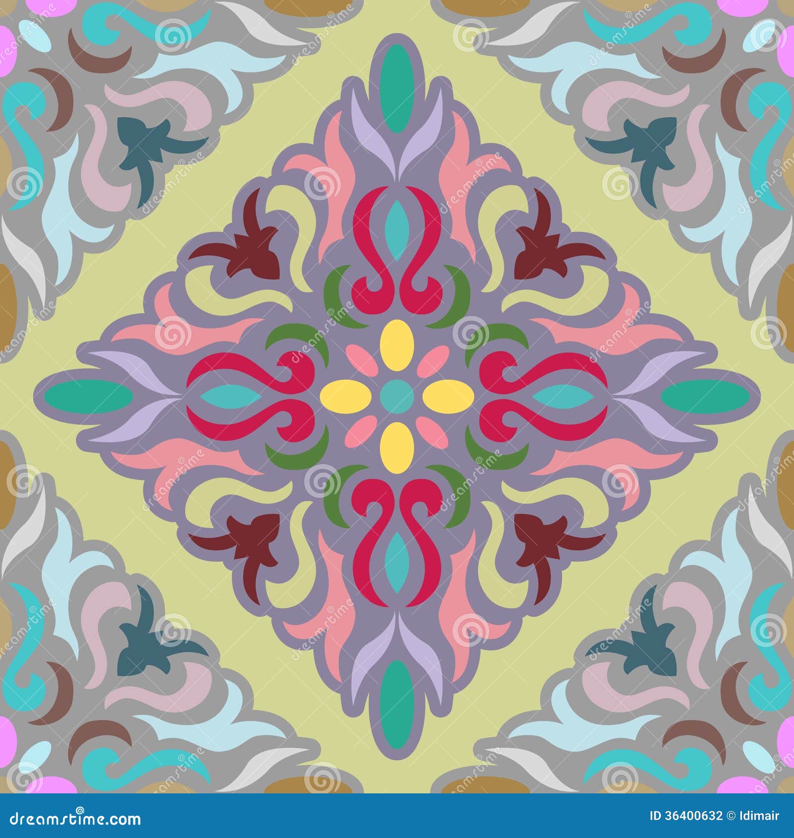 Abstract Colorful Seamless Pattern. Vector Stock Vector - Illustration ...