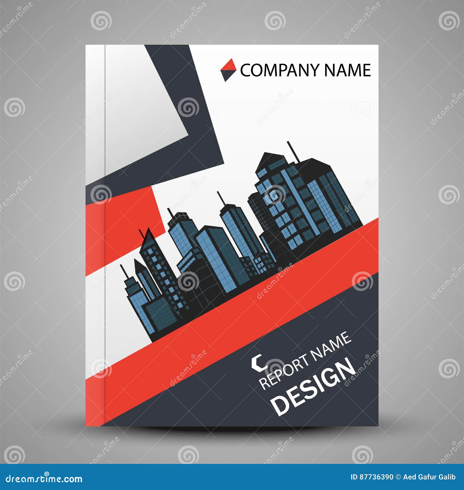 Abstract Colorful Shape Cover Template Design Stock Vector ...