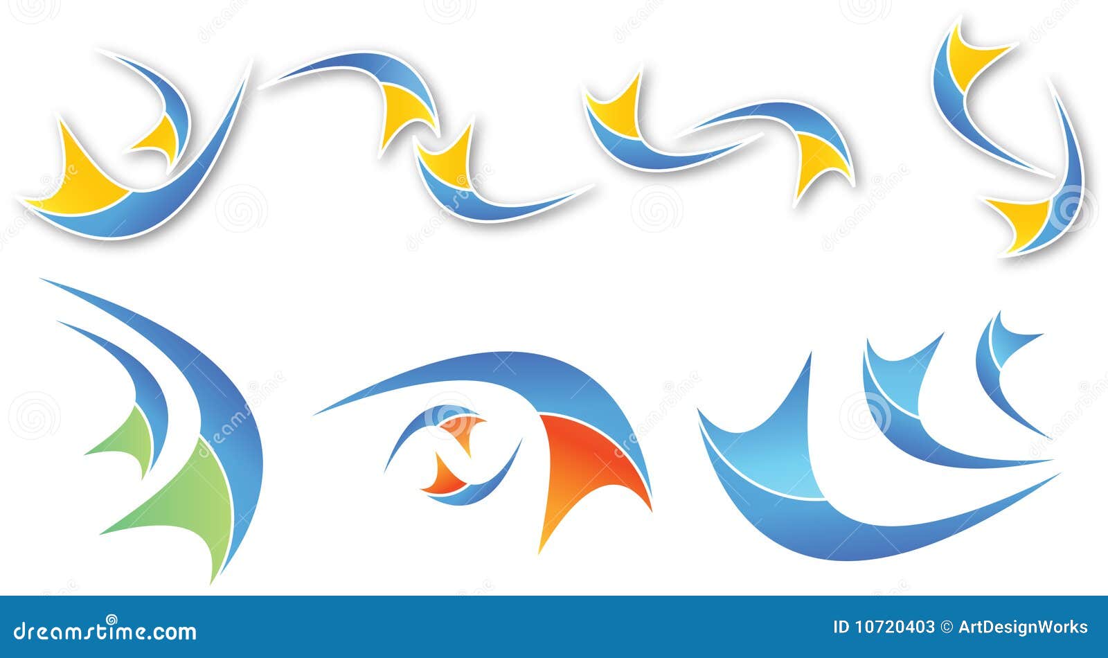 Colorful Shapes Cutouts Abstract Backgrounds Royalty-Free Stock Photo ...