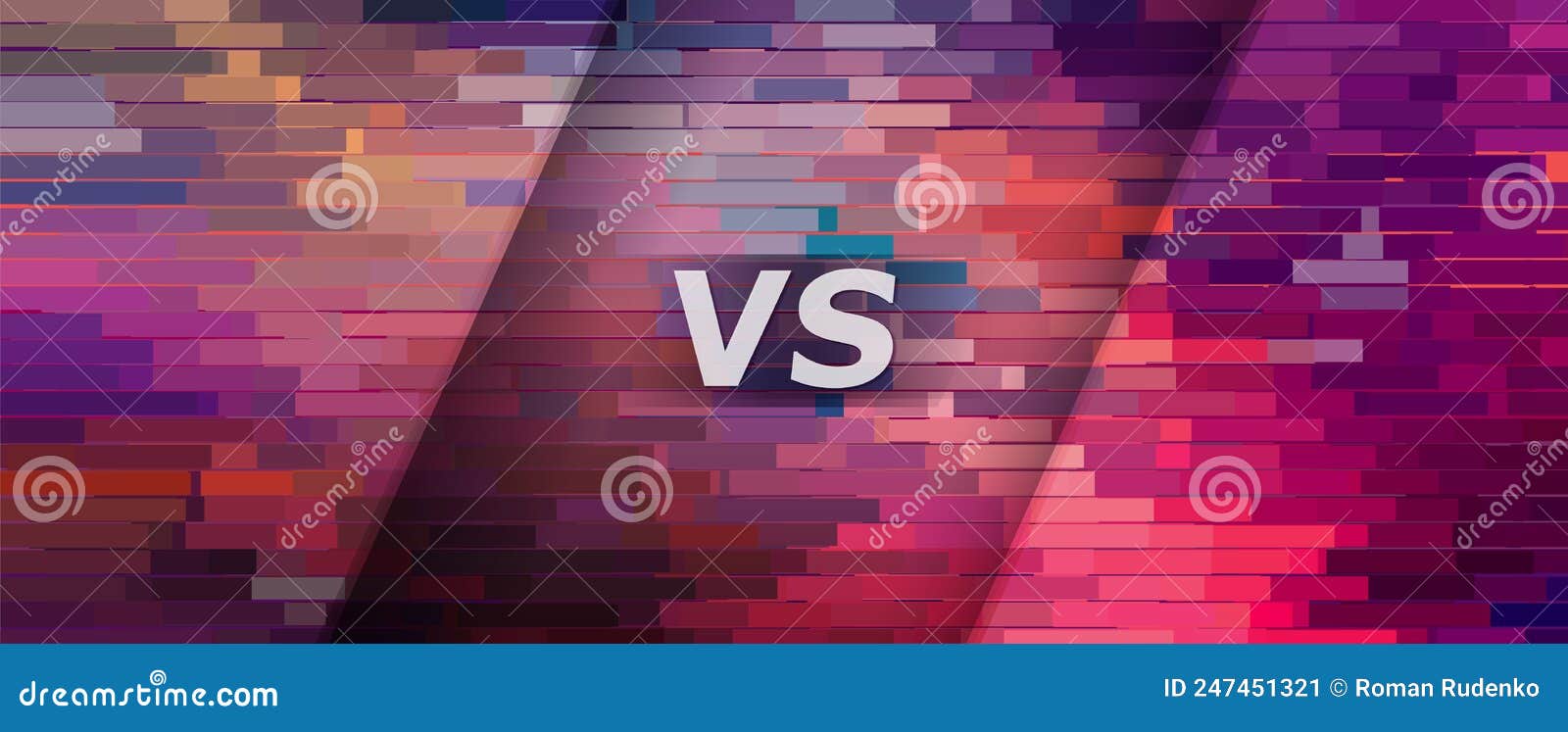 Abstract Colorful Shapes for Game Background. Modern Versus Background ...