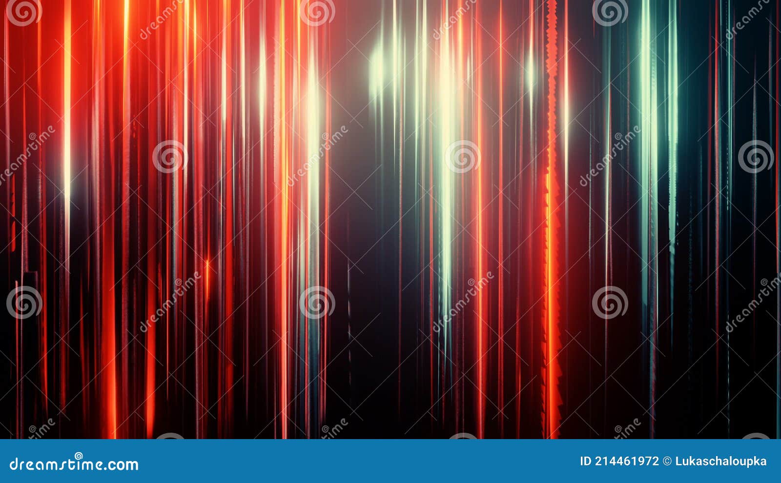 Abstract Colorful Shine Blinking Line from Top To Down on Black ...