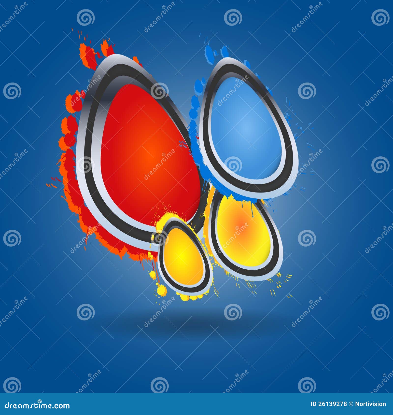 Abstract colorful signs stock illustration. Illustration of backdrop ...