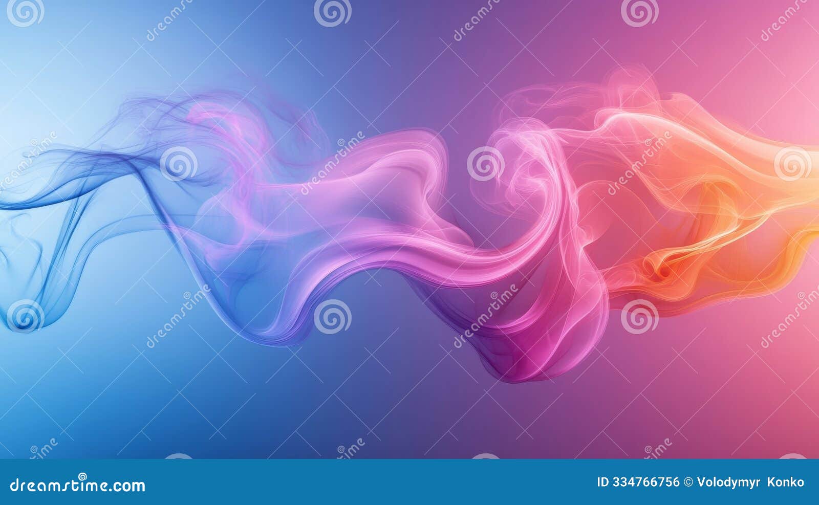 Abstract Colorful Smoke on Gradient Background Stock Photo - Image of ...