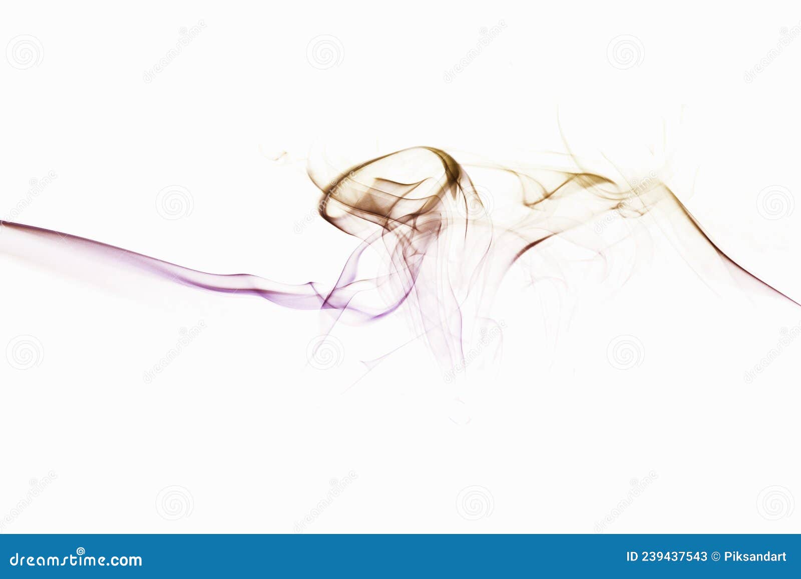 Abstract Colorful Smoke on a White Background with Empty Space Stock ...