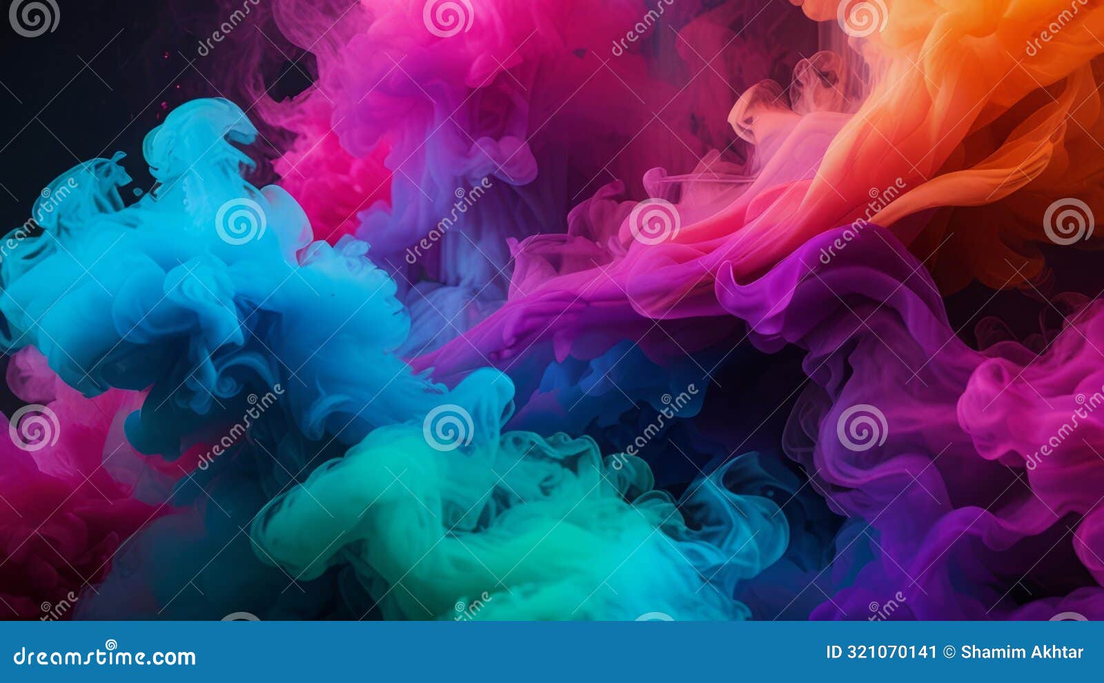 Abstract Colorful Smoky Background Stock Illustration - Illustration of ...